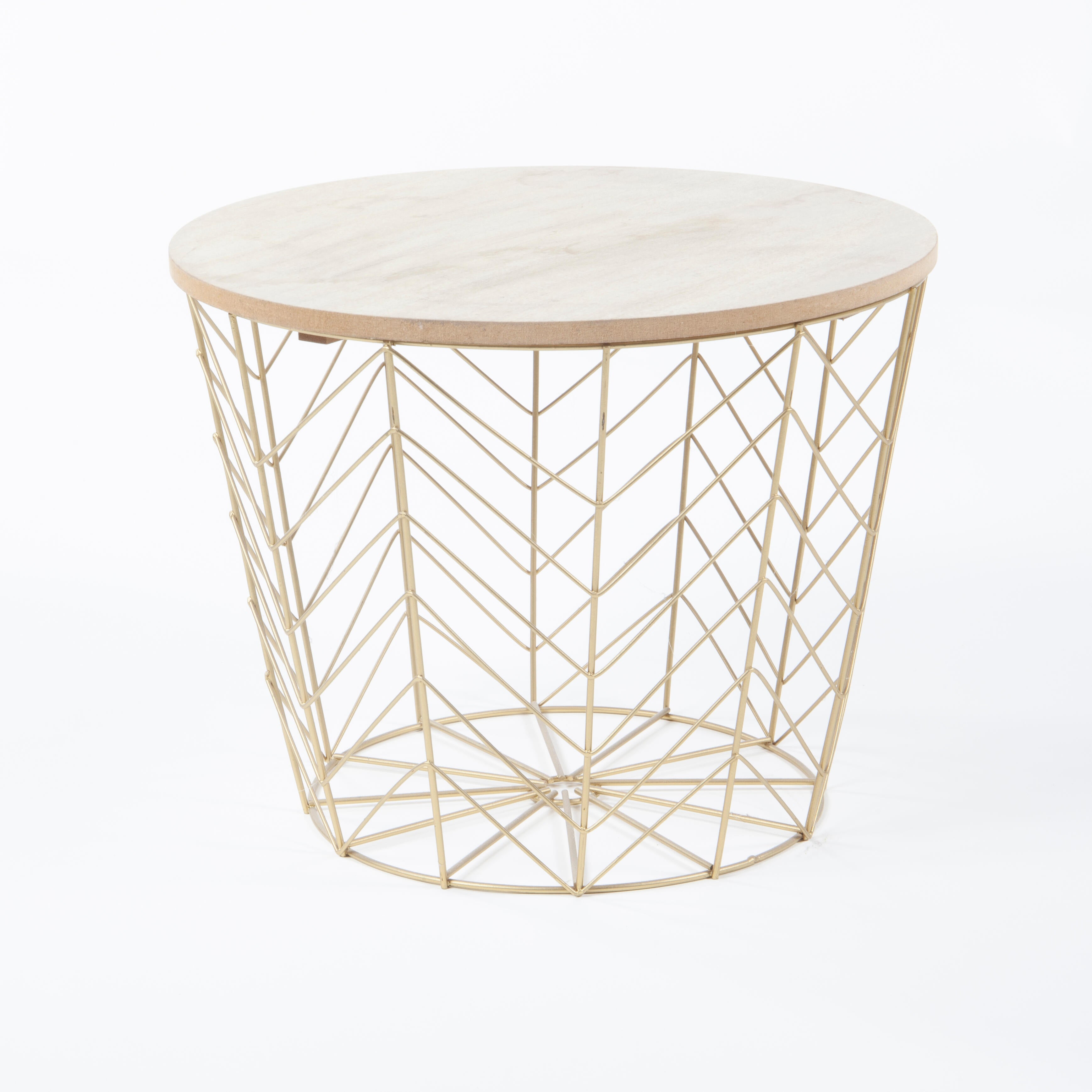 PANIERE FIL TABLE BASSE DORE 30 | Leroy Merlin