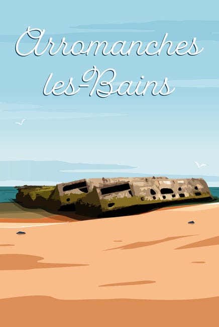 Toile ILLU ARROMANCHES, multicolore CEANOTHE l.30 x H.44.5 cm | Leroy ... Toile ILLU ARROMANCHES, multicolore CEANOTHE l.30 x H.44.5 cm | Leroy ...
