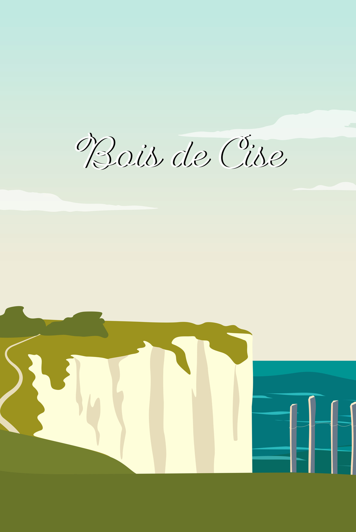 Toile imprimée BOIS DE CISE, multicolore CEANOTHE l.97 x H.65 cm ...