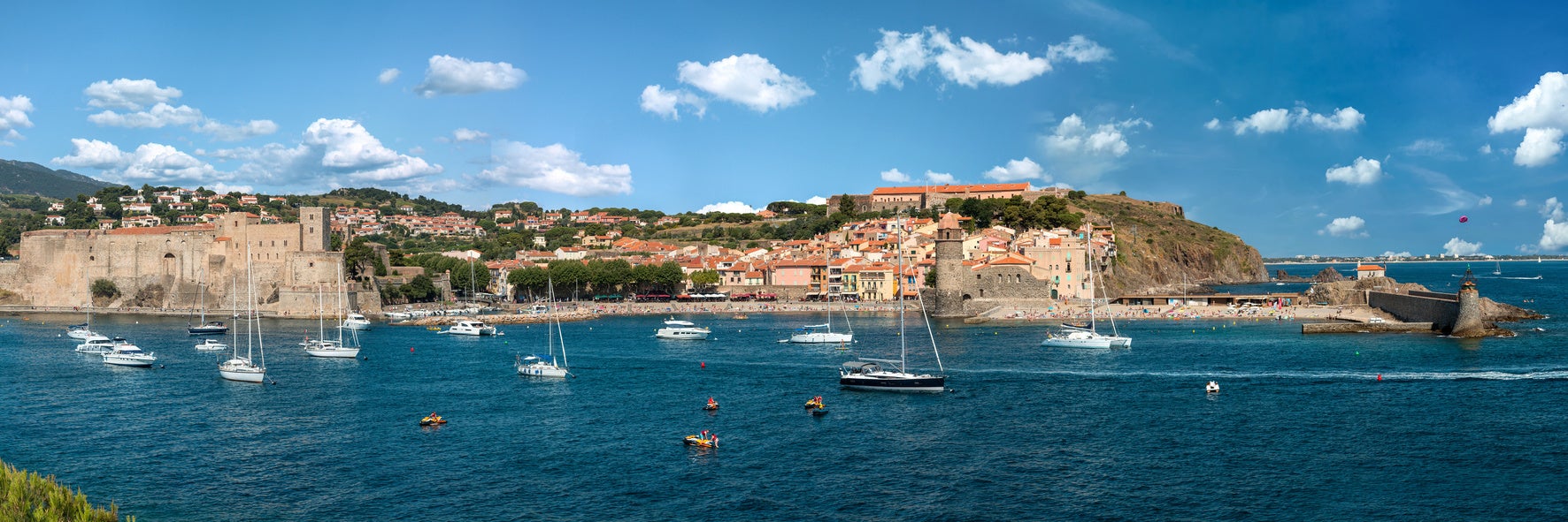 Toile imprimée VOILIERS COLLIOURE, multicolore CEANOTHE l.97 x H.30 cm ...