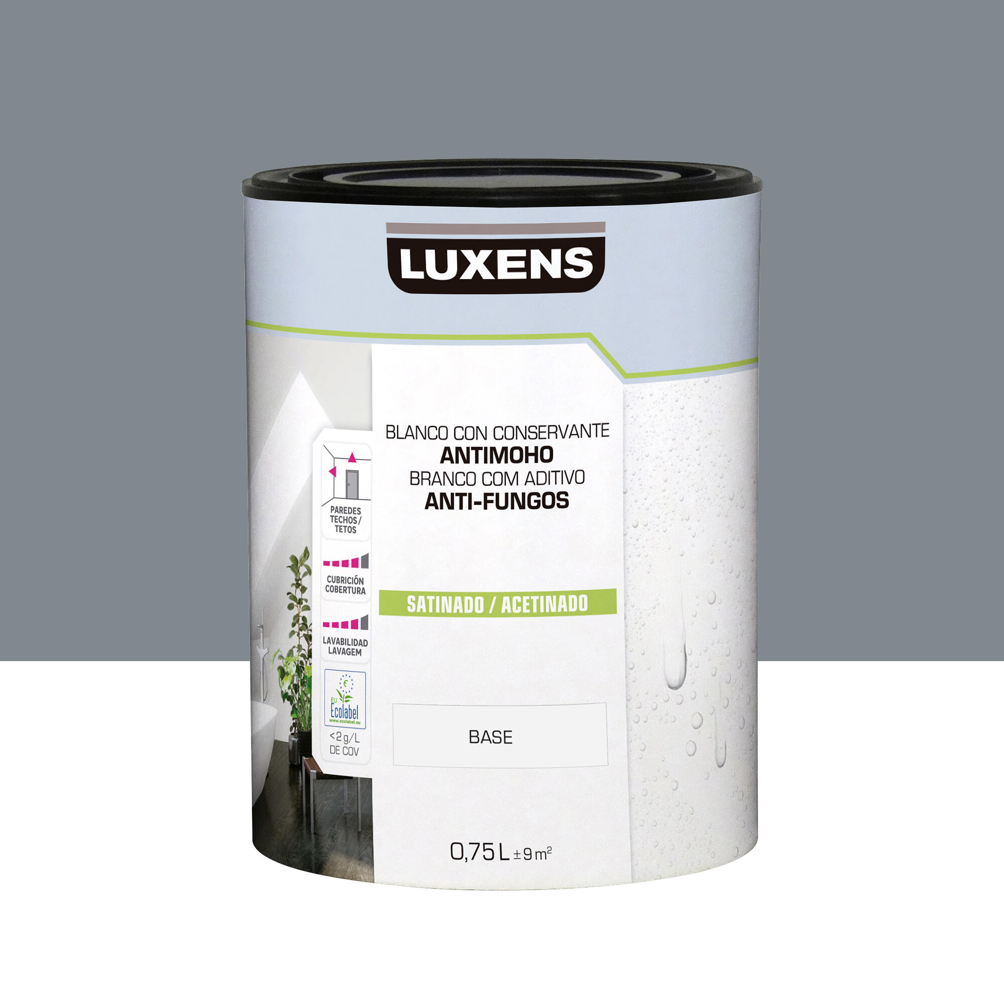 Pintura de interior Color a tu gusto LUXENS color gris azulado muy ...