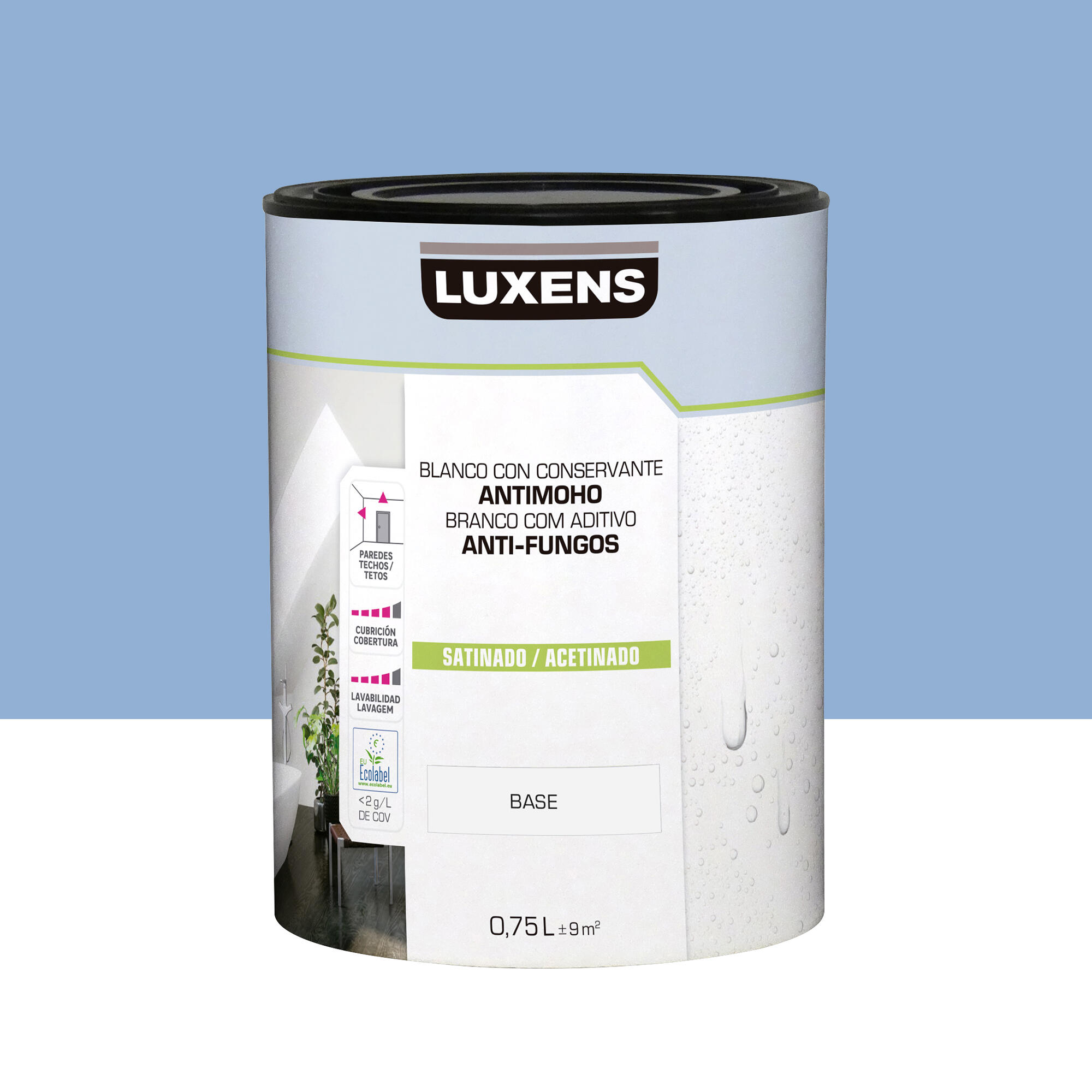 Pintura de interior Color a tu gusto LUXENS color azul porcelana ...