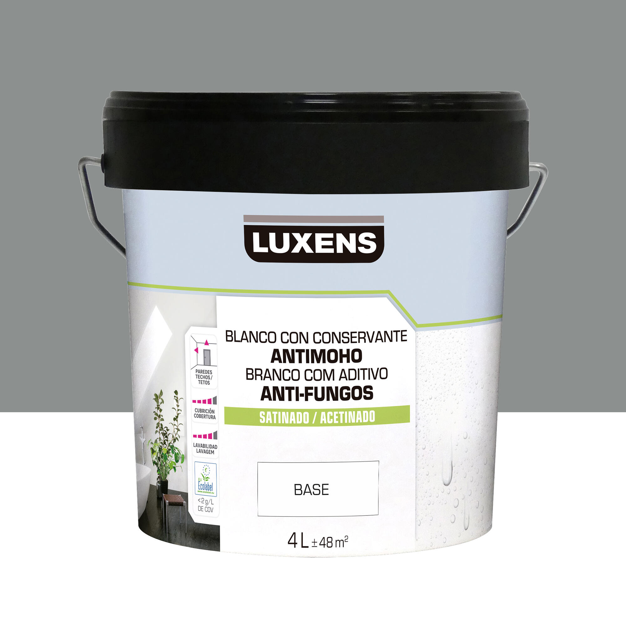 Pintura de interior Color a tu gusto LUXENS color gris estándar intenso ...