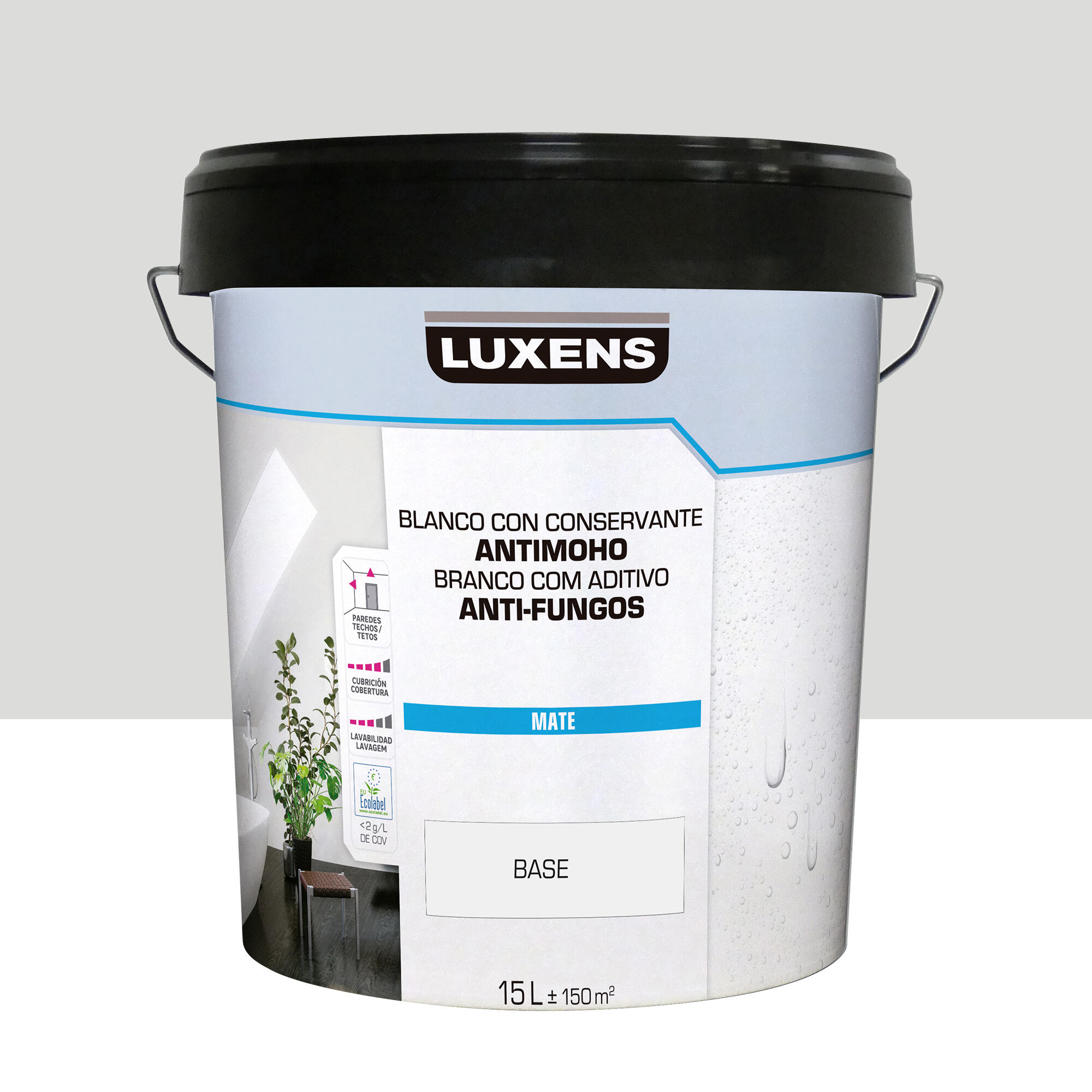 Pintura de interior Color a tu gusto LUXENS color gris delfín pastel ...