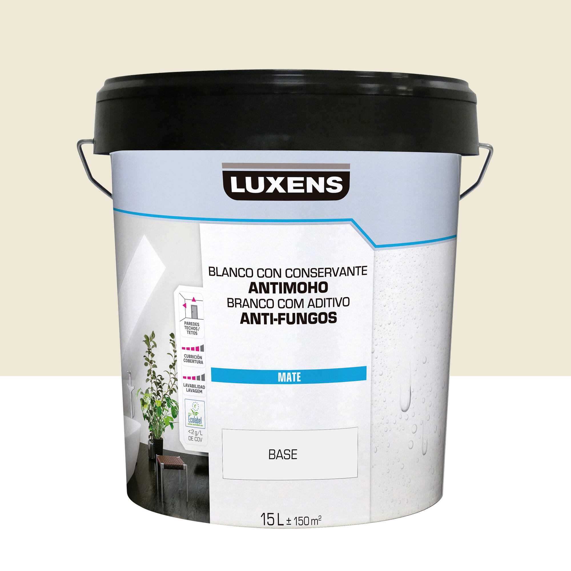 Pintura de interior Color a tu gusto LUXENS color arena pastel muy ...