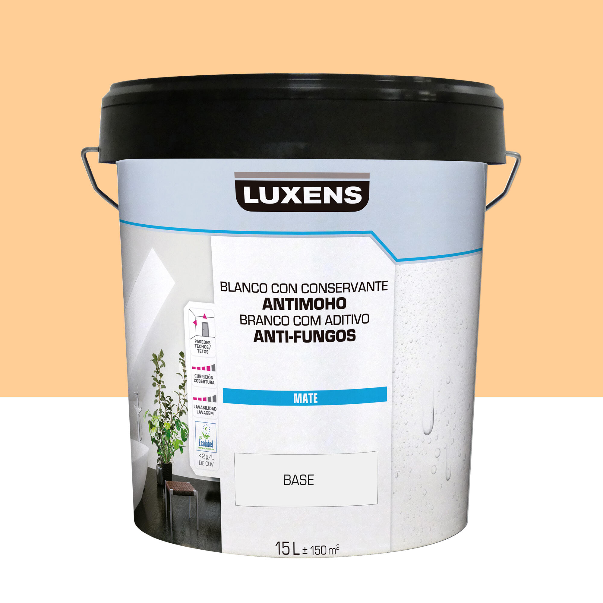 Pintura de interior Color a tu gusto LUXENS color naranja muy intenso ...