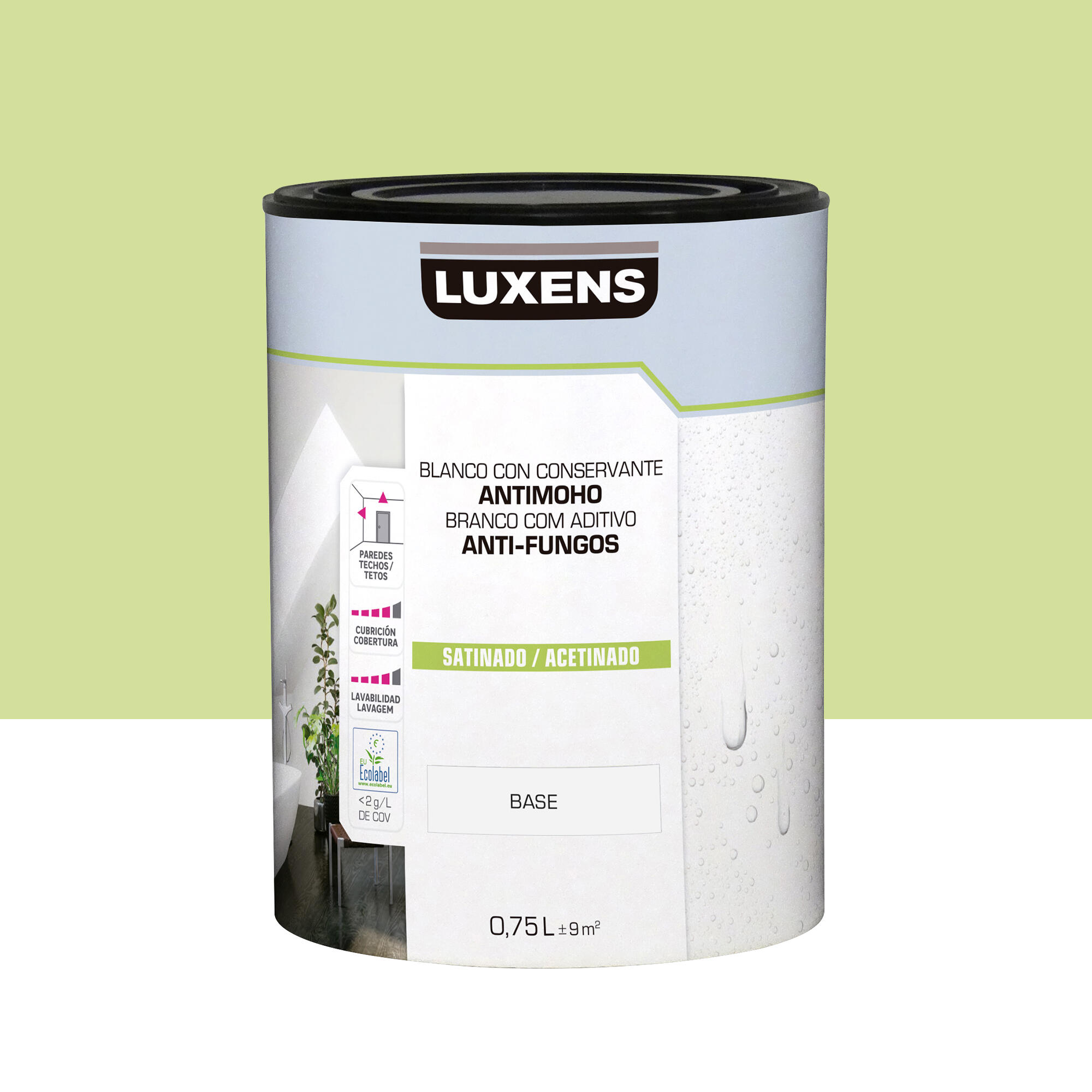 Pintura de interior Color a tu gusto LUXENS color verde lima medio muy ...