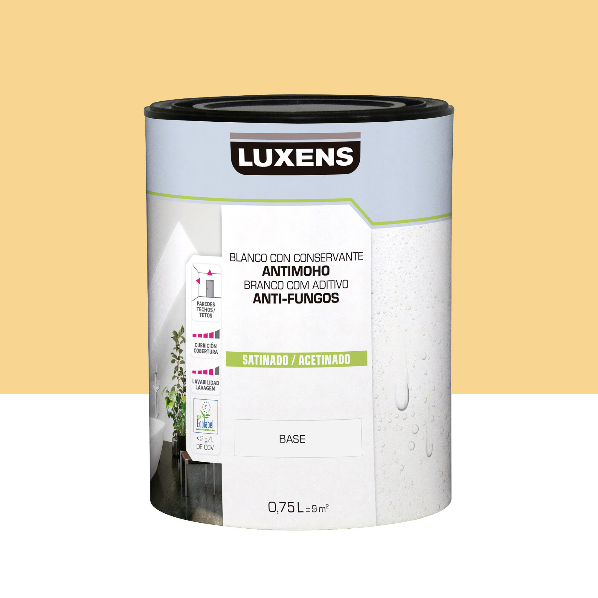 Pintura de interior Color a tu gusto LUXENS color amarillo maíz medio ...