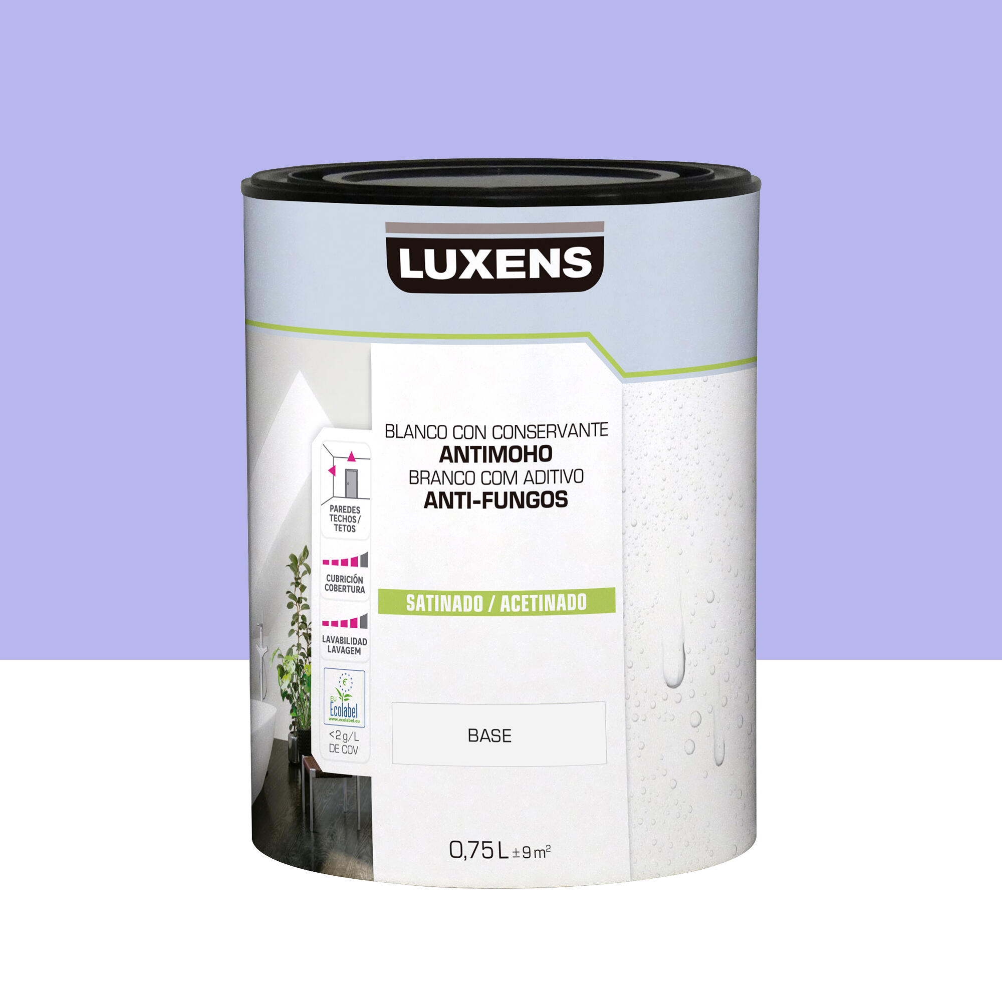 Pintura de interior Color a tu gusto LUXENS color lila azulado muy ...