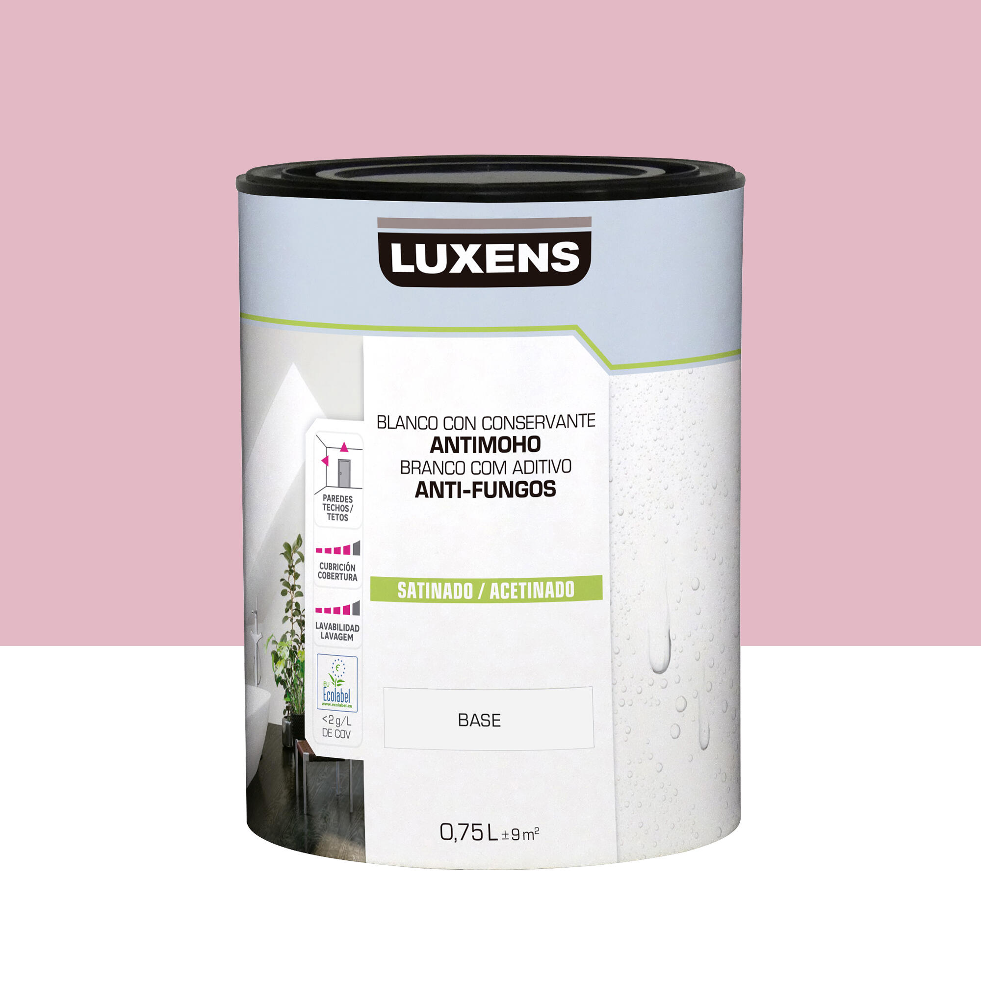 Pintura de interior LUXENS color a tu gusto Rosa Intenso Oscuro ...