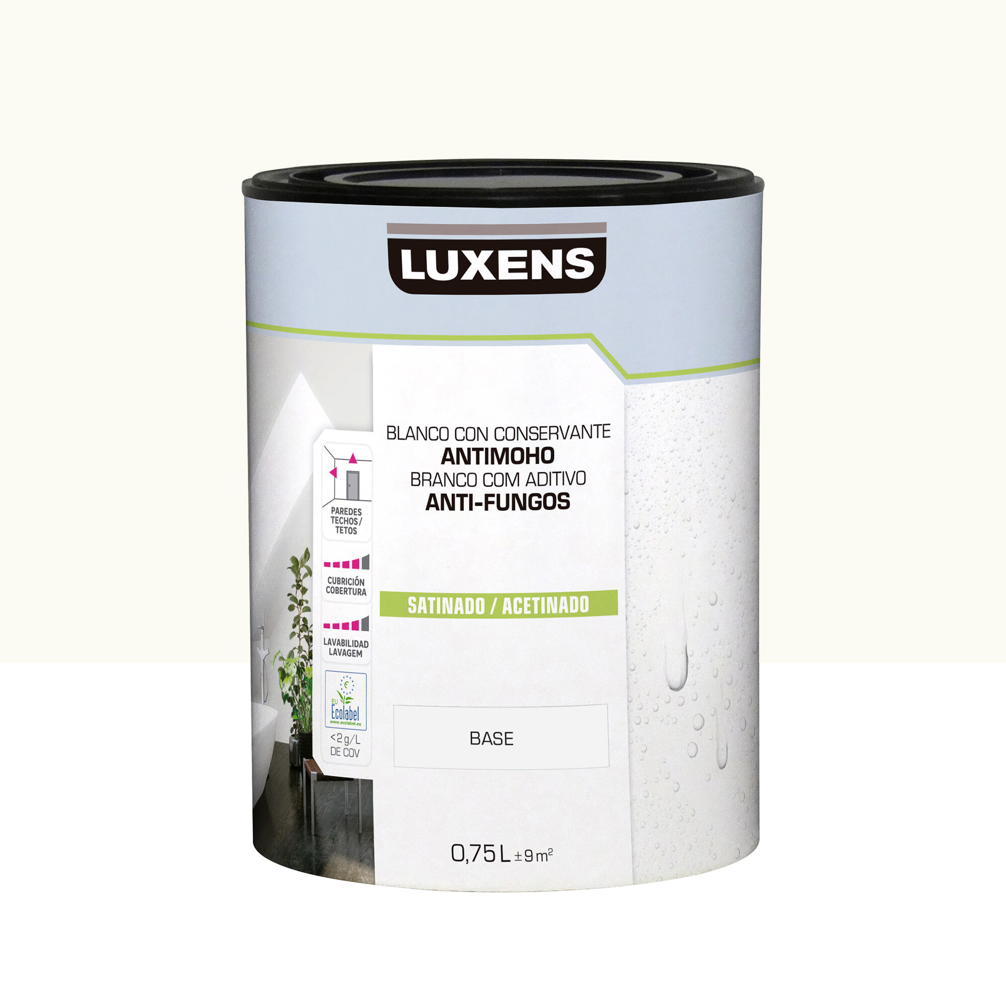 Pintura de interior Color a tu gusto LUXENS color blanco crema pastel ...