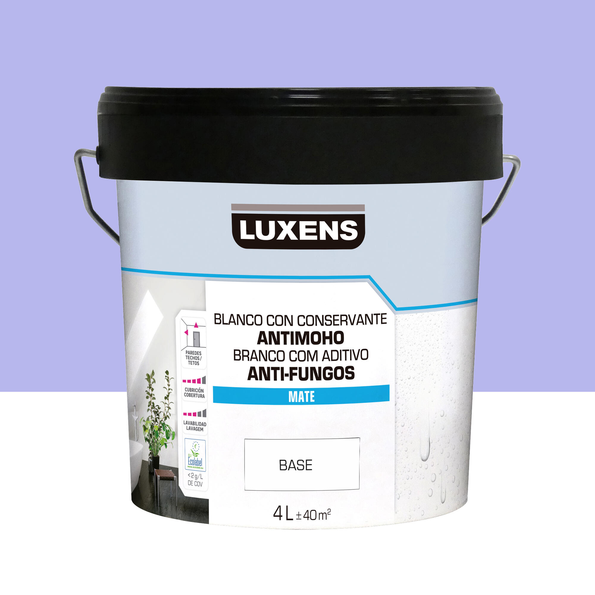 Pintura de interior Color a tu gusto LUXENS color lila azulado muy ...