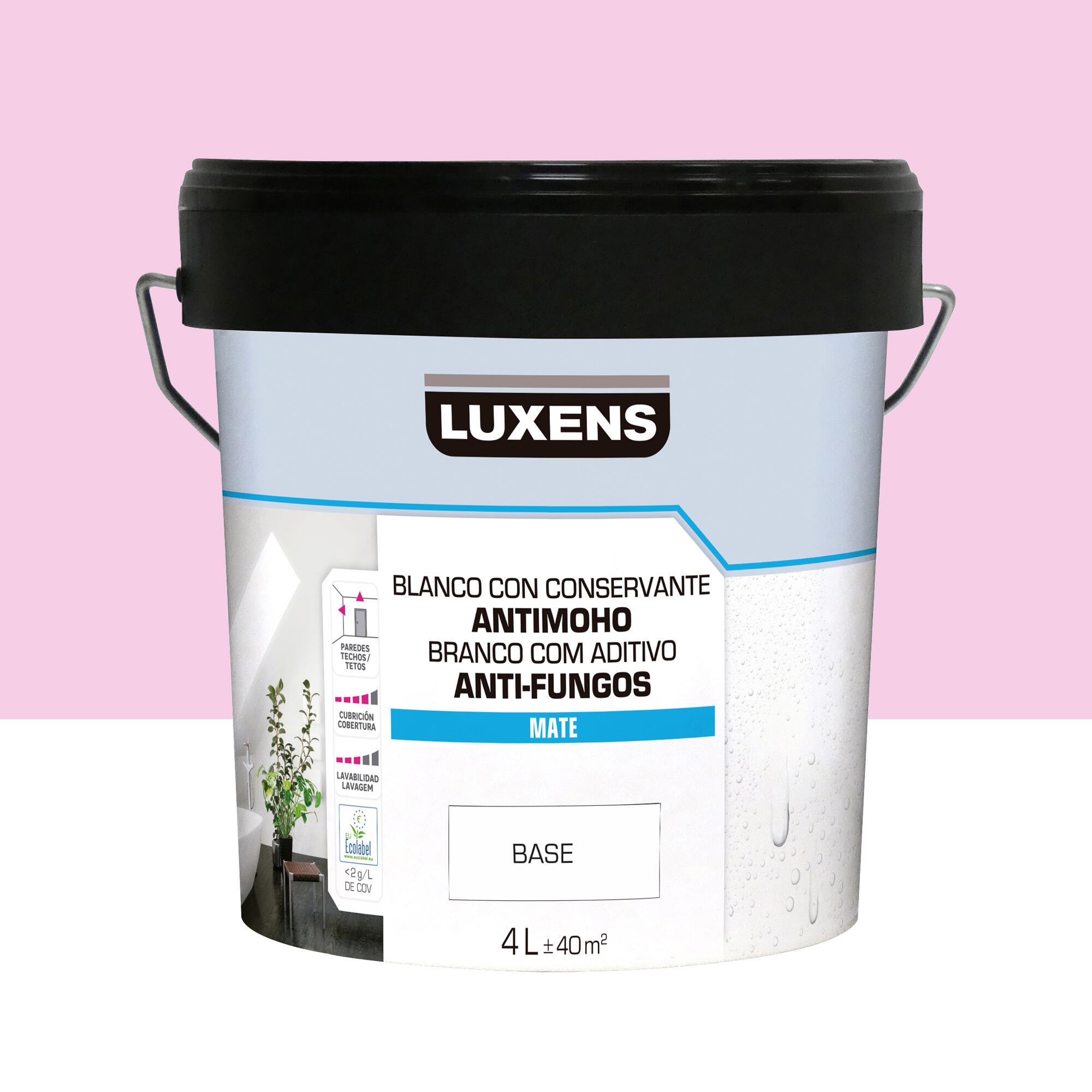 Pintura de interior Color a tu gusto LUXENS color rosa violeta intenso ...