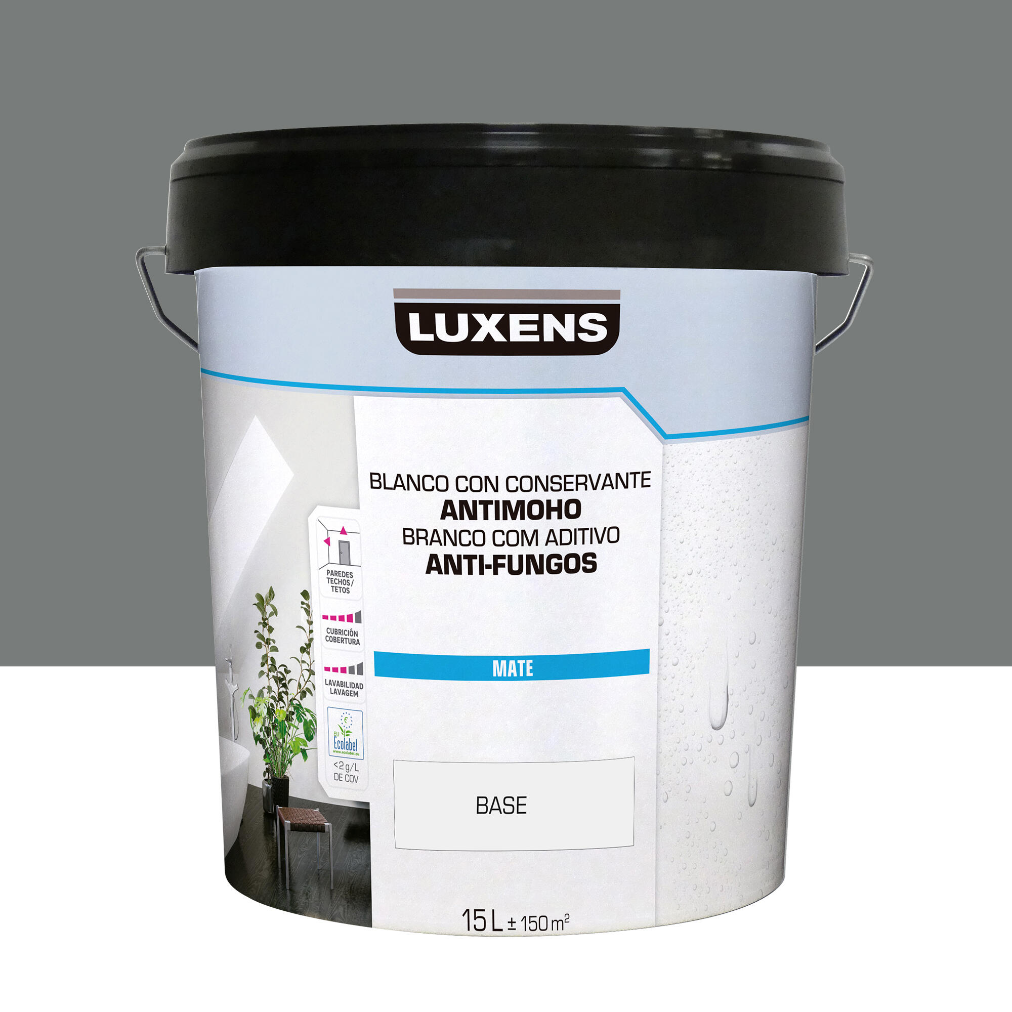 Pintura de interior Color a tu gusto LUXENS color gris estándar muy ...