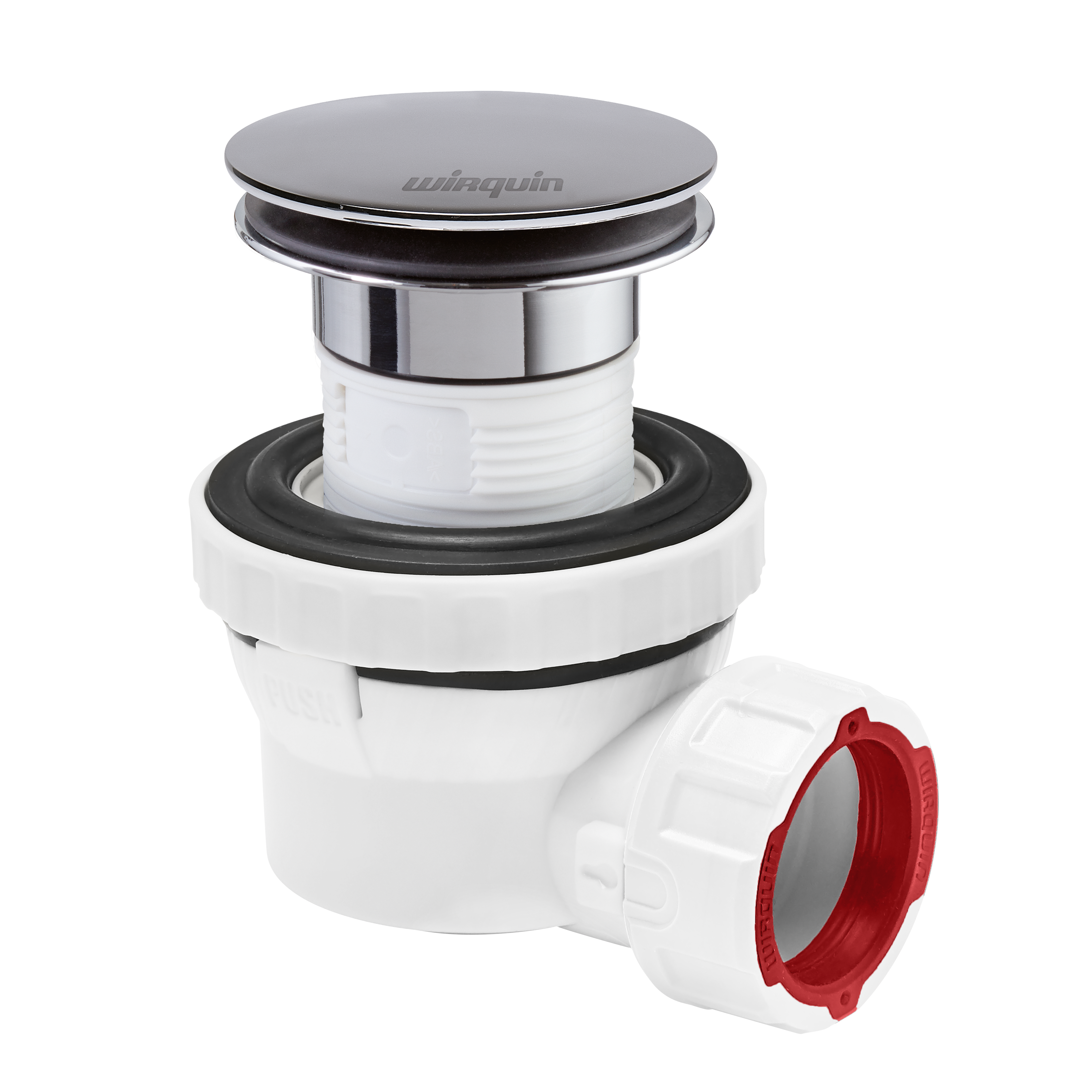 Syfon umywalki niski XS-Pure KLIK-KLAK chrom WIRQUIN - Leroy Merlin