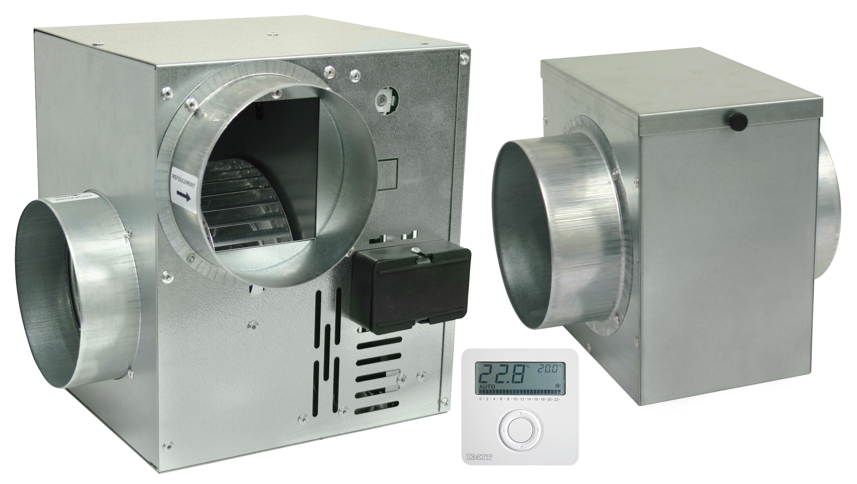 Récupérateur d'air chaud rubis pour cheminée à foyer fermé | Leroy Merlin