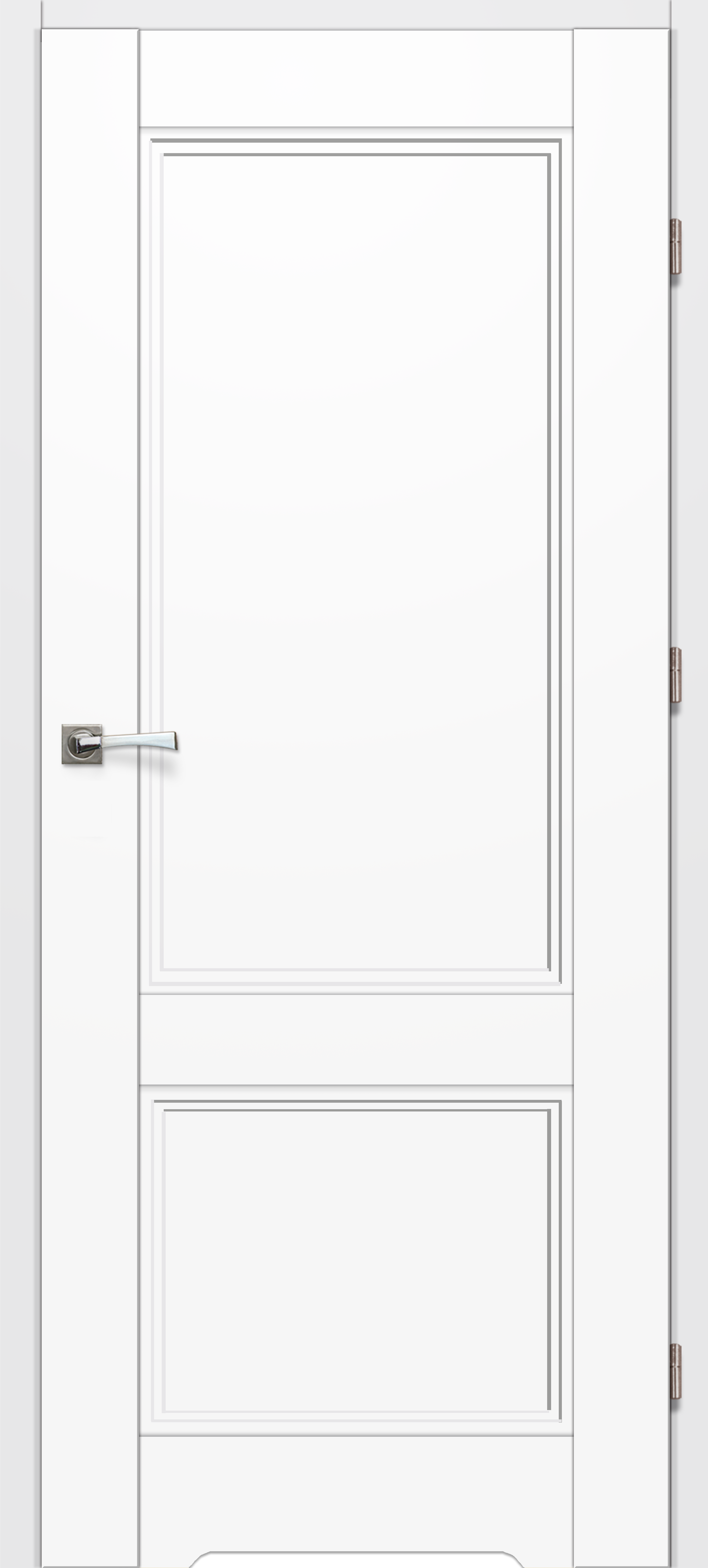 Drzwi wewnętrzne z podcięciem wentylacyjnym Rumba+ białe NPP 80 prawe ...