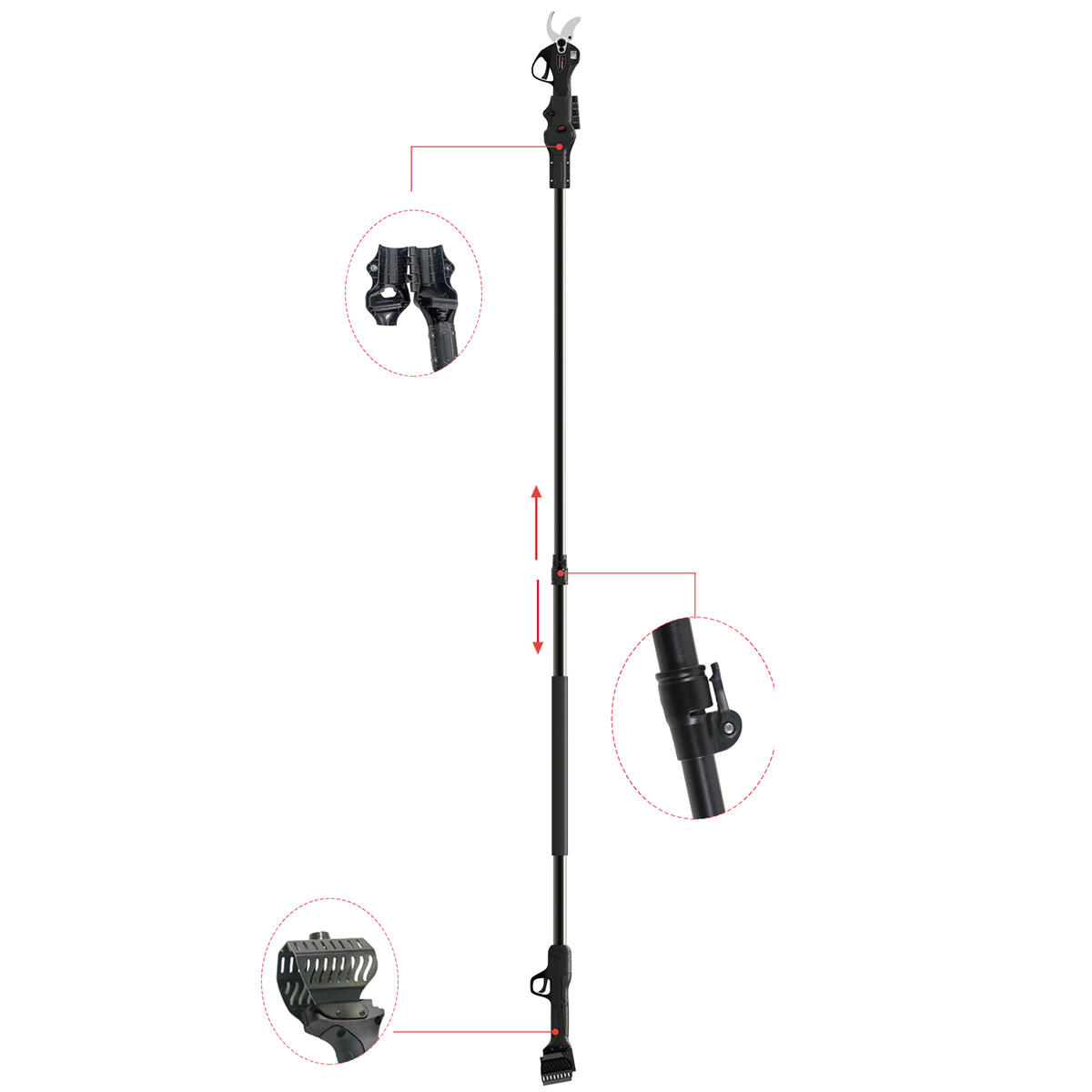 Mango extensible de aluminio KURIL KPT18 1,5/1,8 m | Leroy Merlin