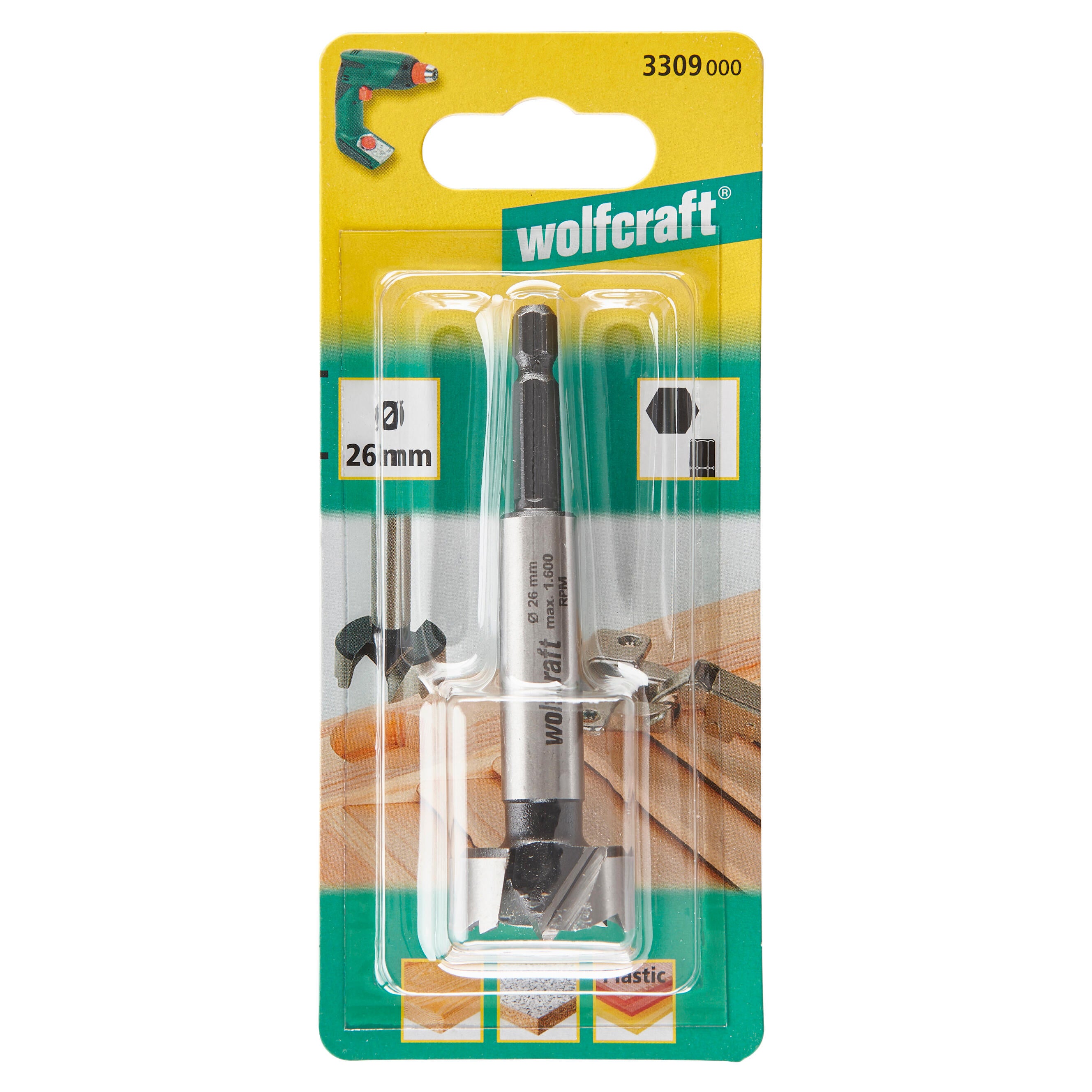 Fresa para taladro WOLFCRAFT para madera | Leroy Merlin