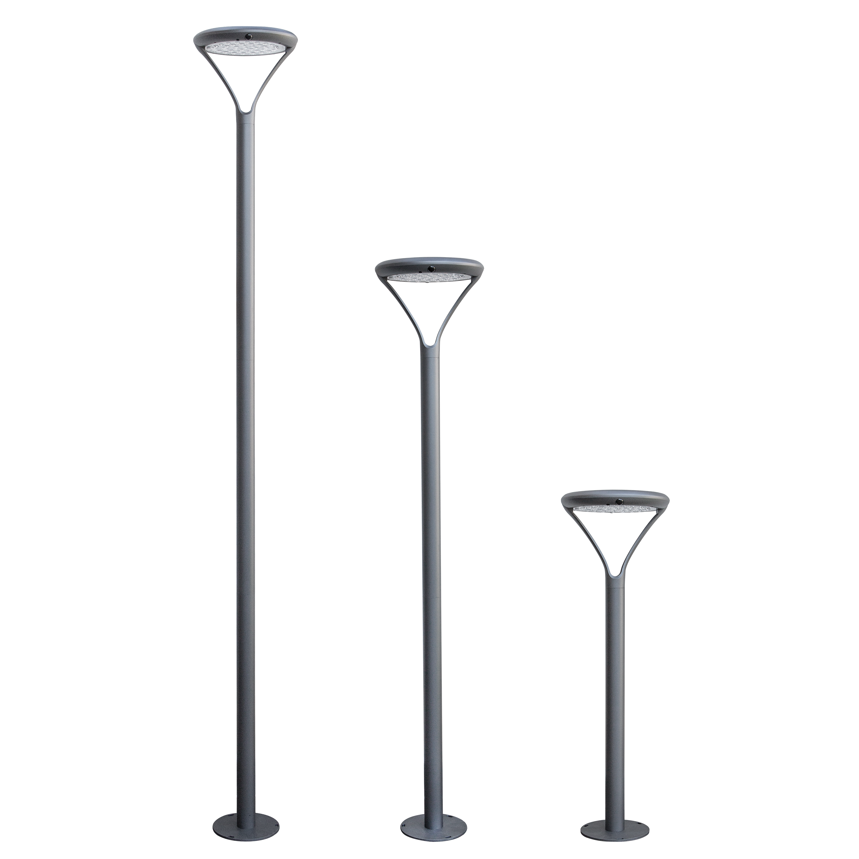 Farola solar Bermeo INSPIRE 2000 lm blanco neutro IP54 | Leroy Merlin