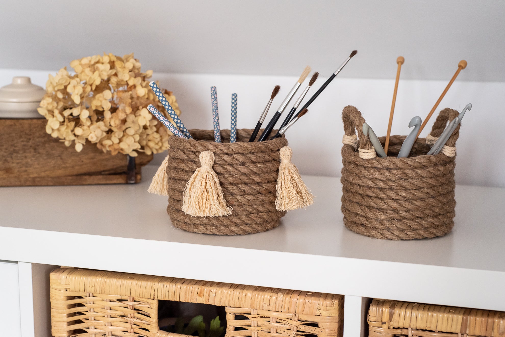 Koszyczki z jutowego sznurka – DIY - Leroy Merlin