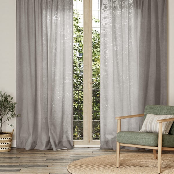 Cortina cinta frunce Taylor INSPIRE liso teja de 300x270cm | Leroy Merlin