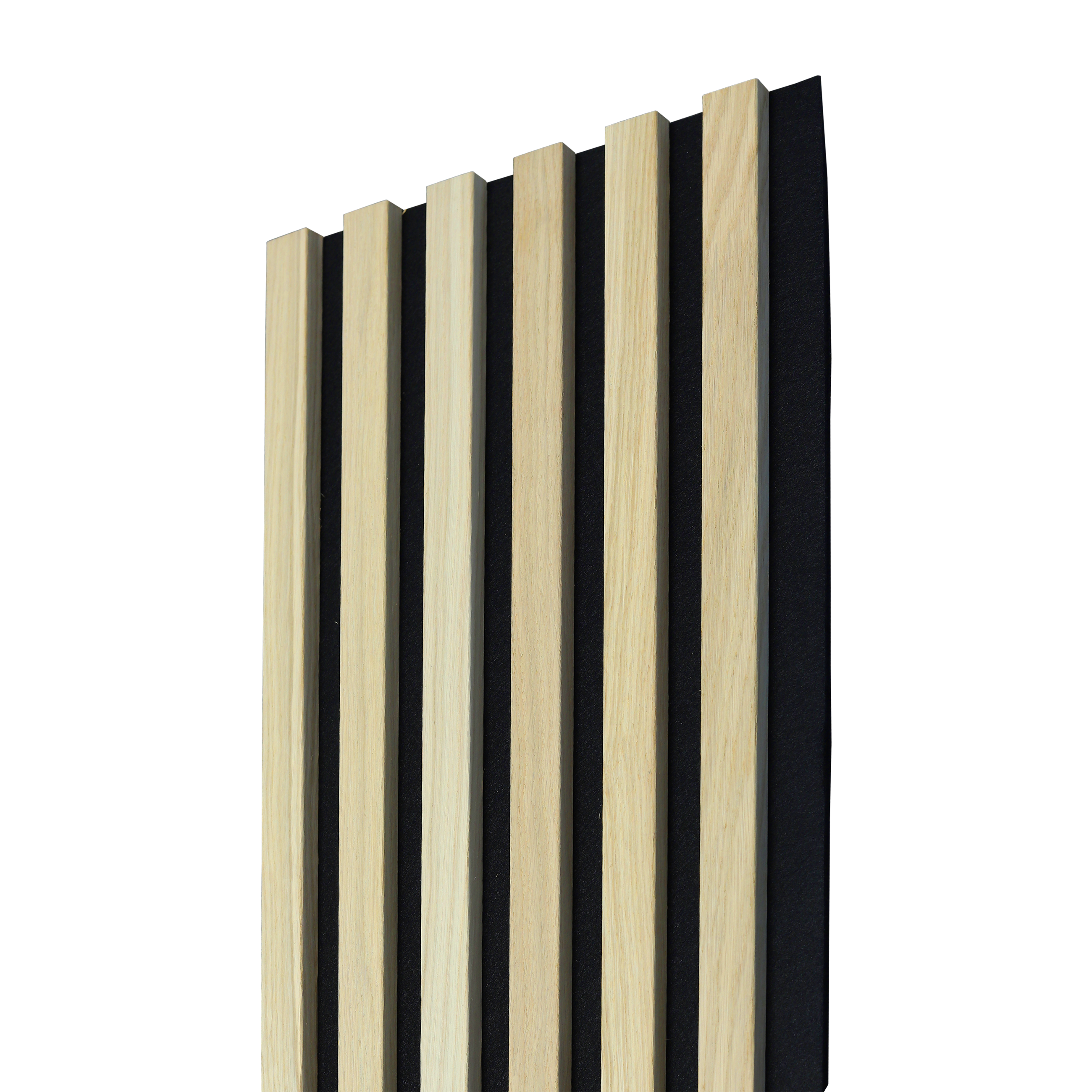Panele ścienne 3D Lamel na czarnym filcu 265X30 Dąb Premium 6 lameli ...