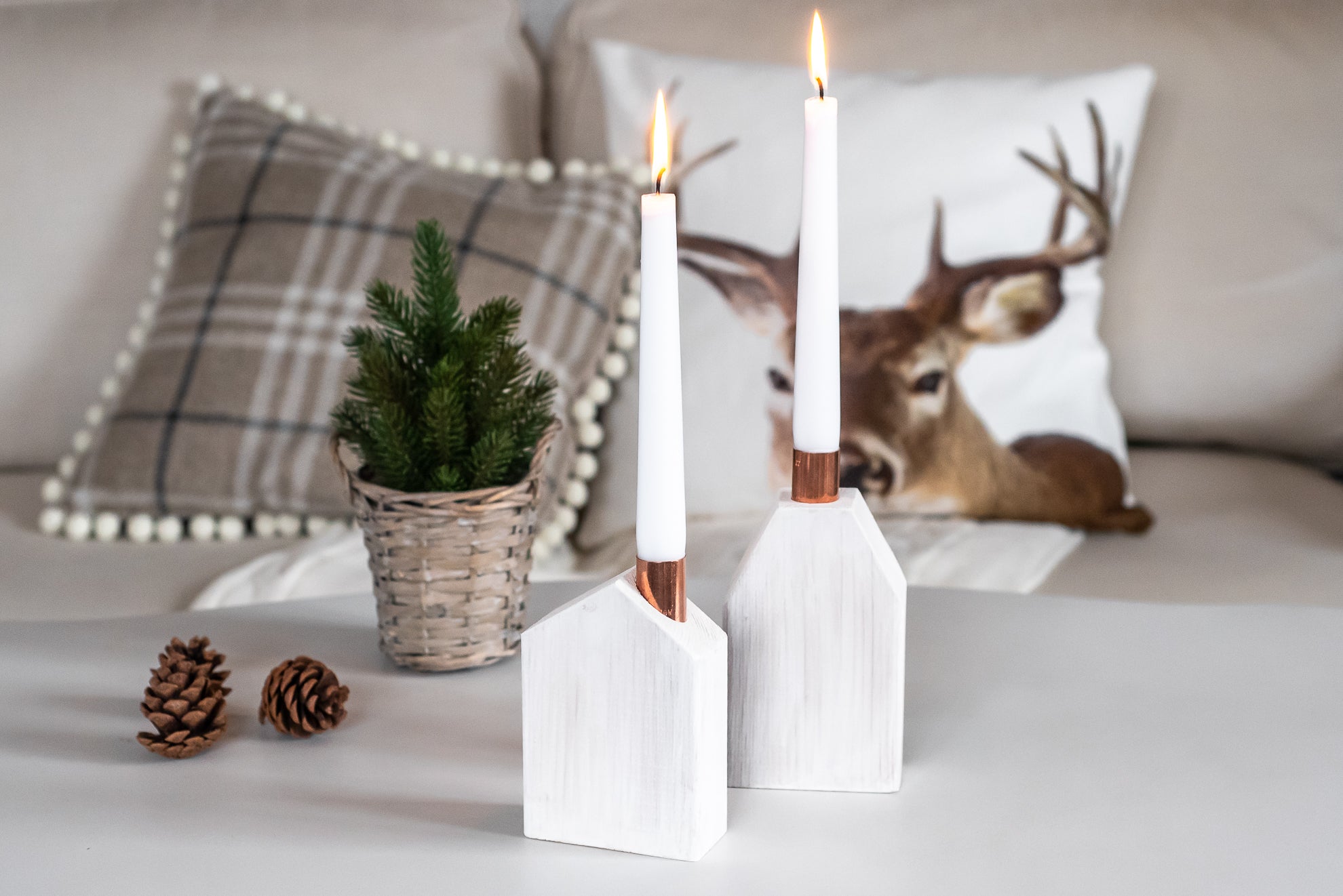 Świeczniki-domki – DIY - Leroy Merlin