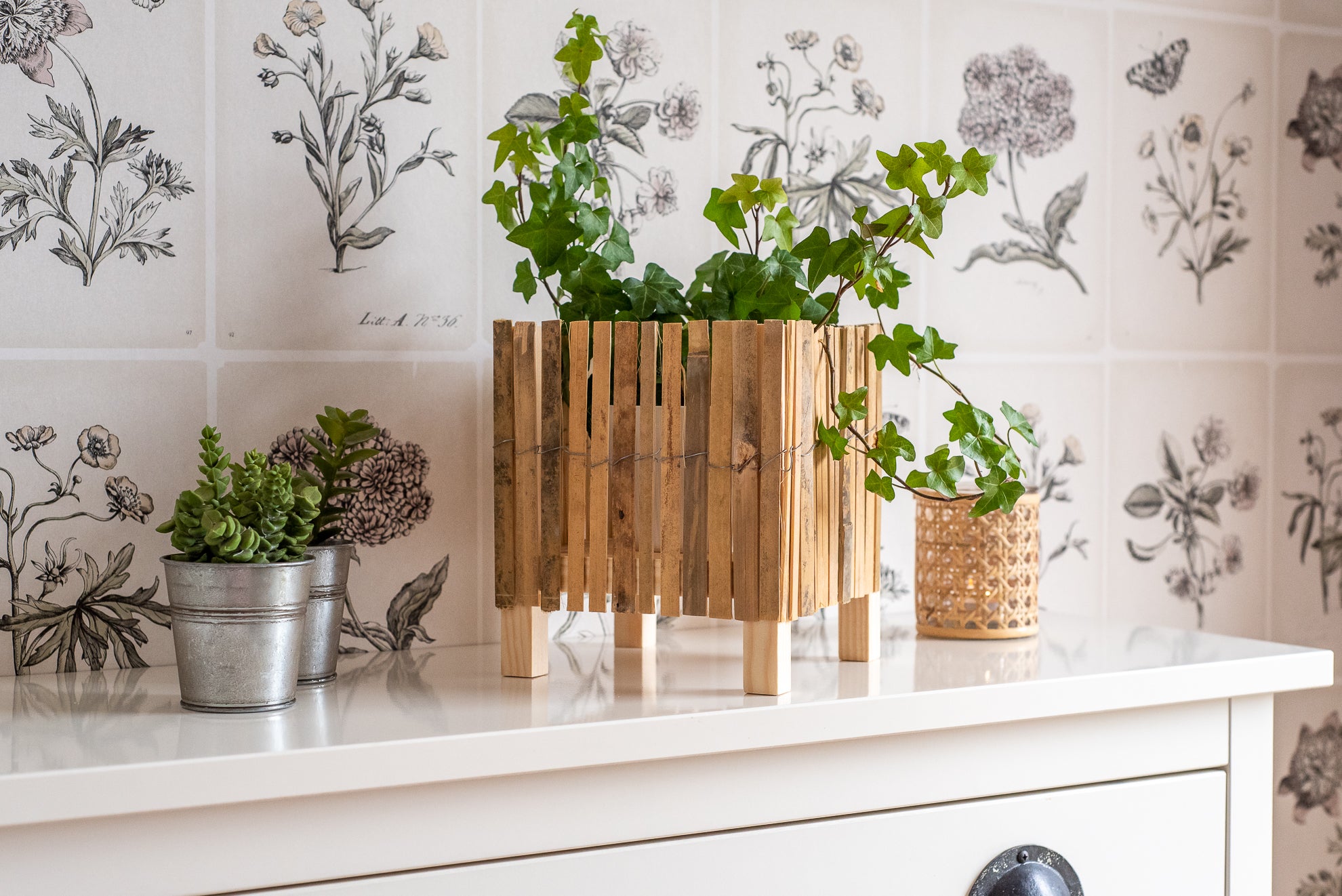 Kwietnik z maty bambusowej - DIY - Leroy Merlin