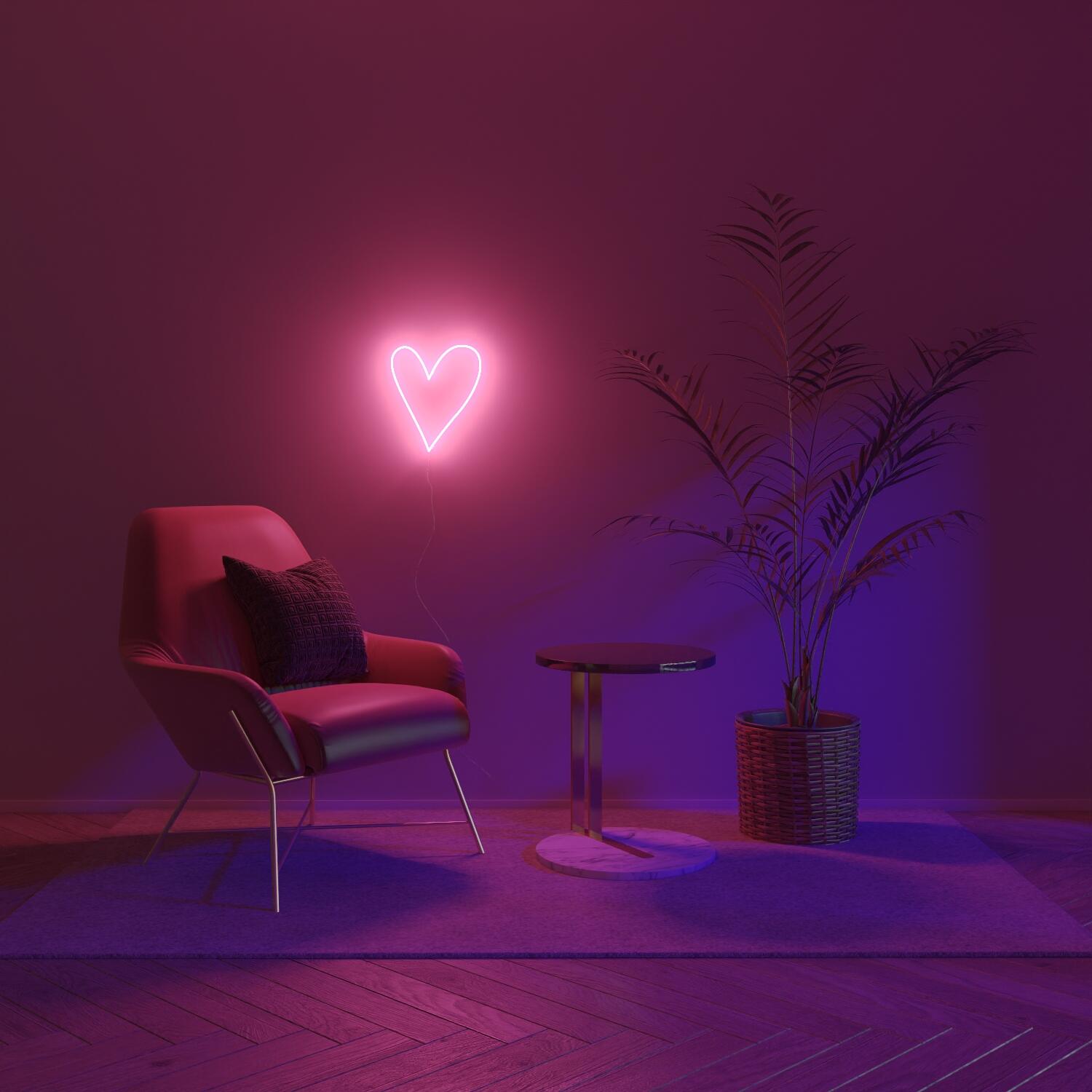 Néon LED, Coeur, YELLOWPOP | Leroy Merlin