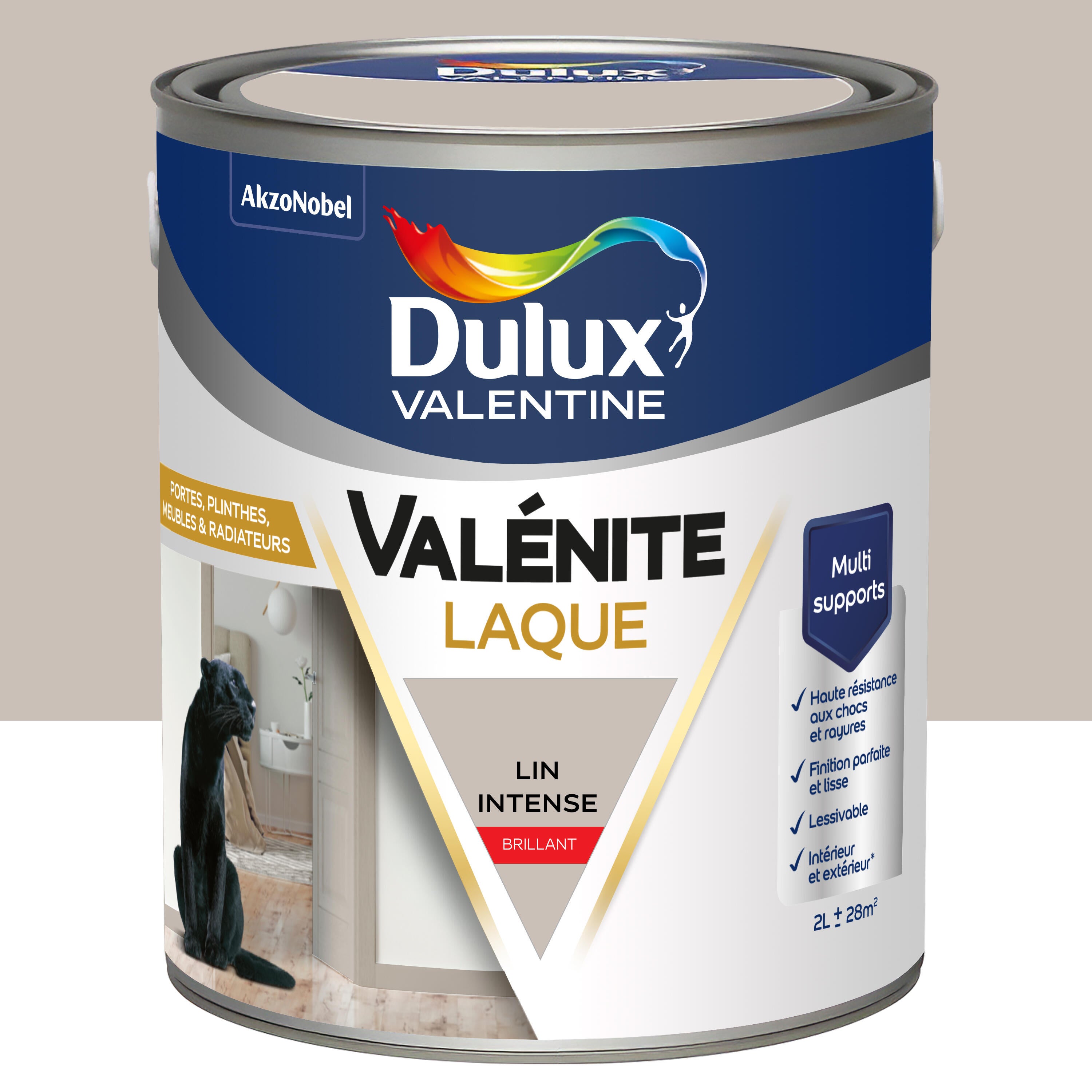 Peinture boiserie, radiateur lin intense brillant DULUX VALENTINE ...