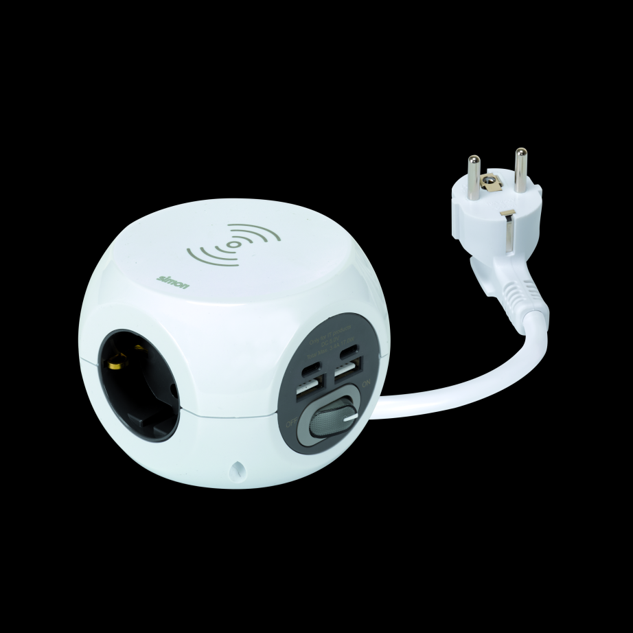 Base Multicombi 3 tomas 4 USB A/C SIMON | Leroy Merlin