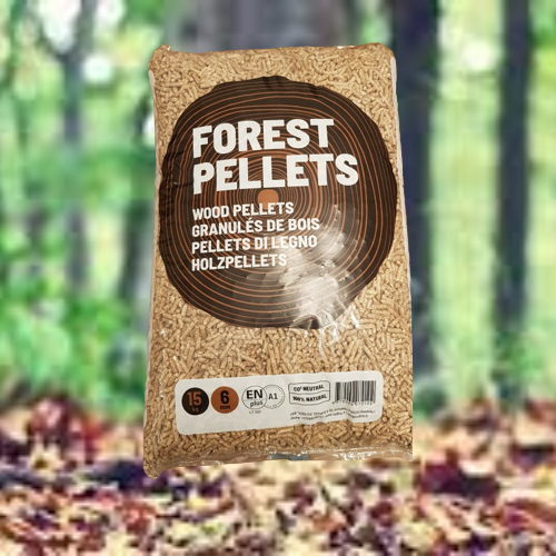 Granulés de bois pin, FOREST PELLET, 15 kg | Leroy Merlin