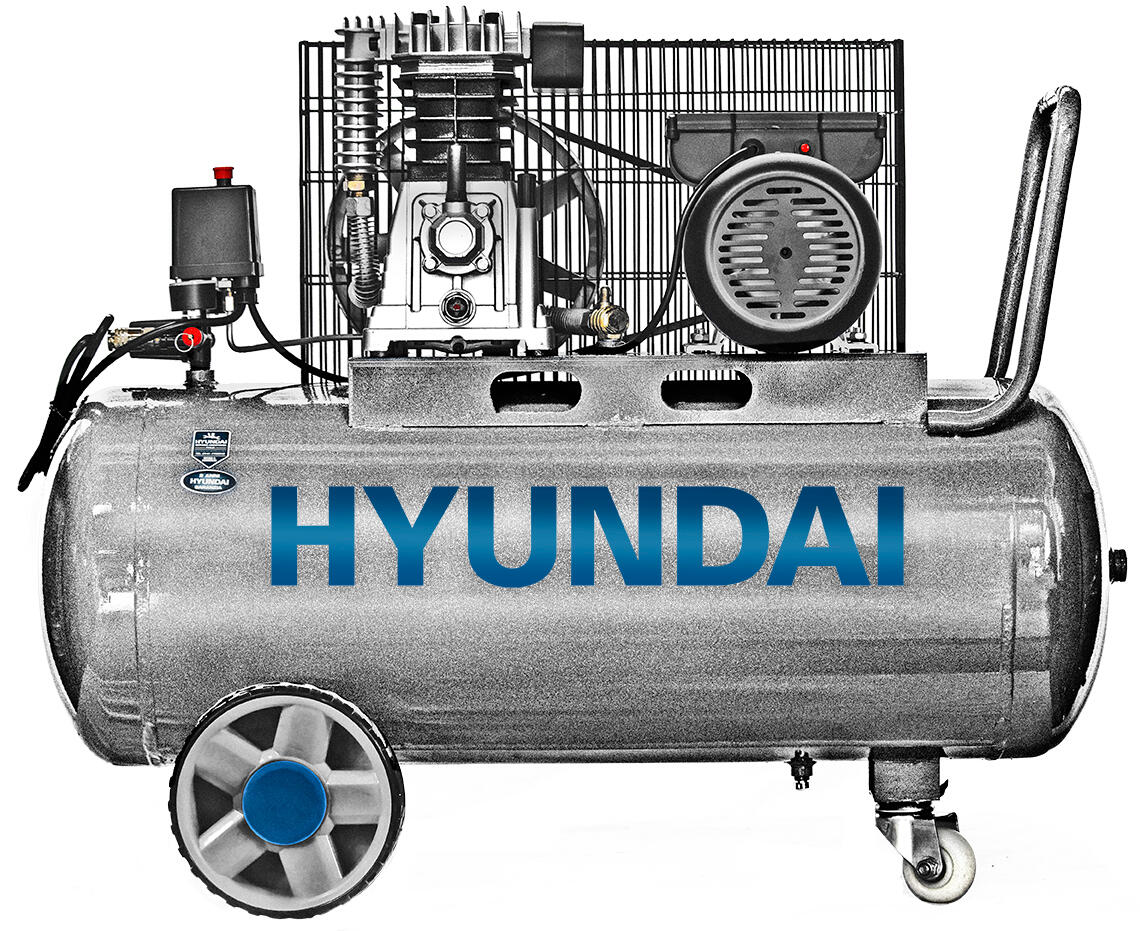 Compressore ad olio HYUNDAI COMPRESSORE LUBRIFICATO 100L 3HP 2.2KW, 3 ...