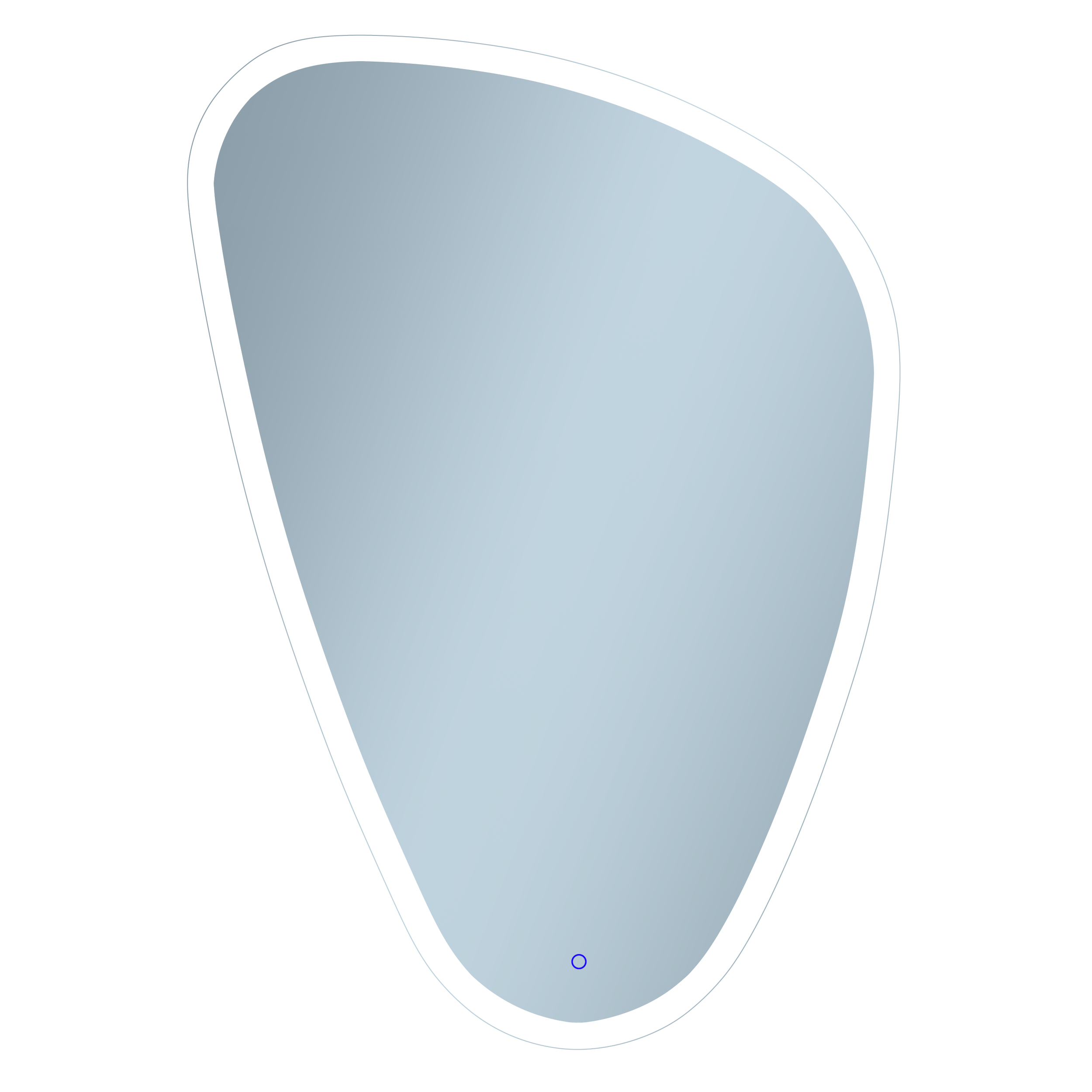 Lustro z wbudowanym oświetleniem Picaso 69 x 96 Venti - Leroy Merlin