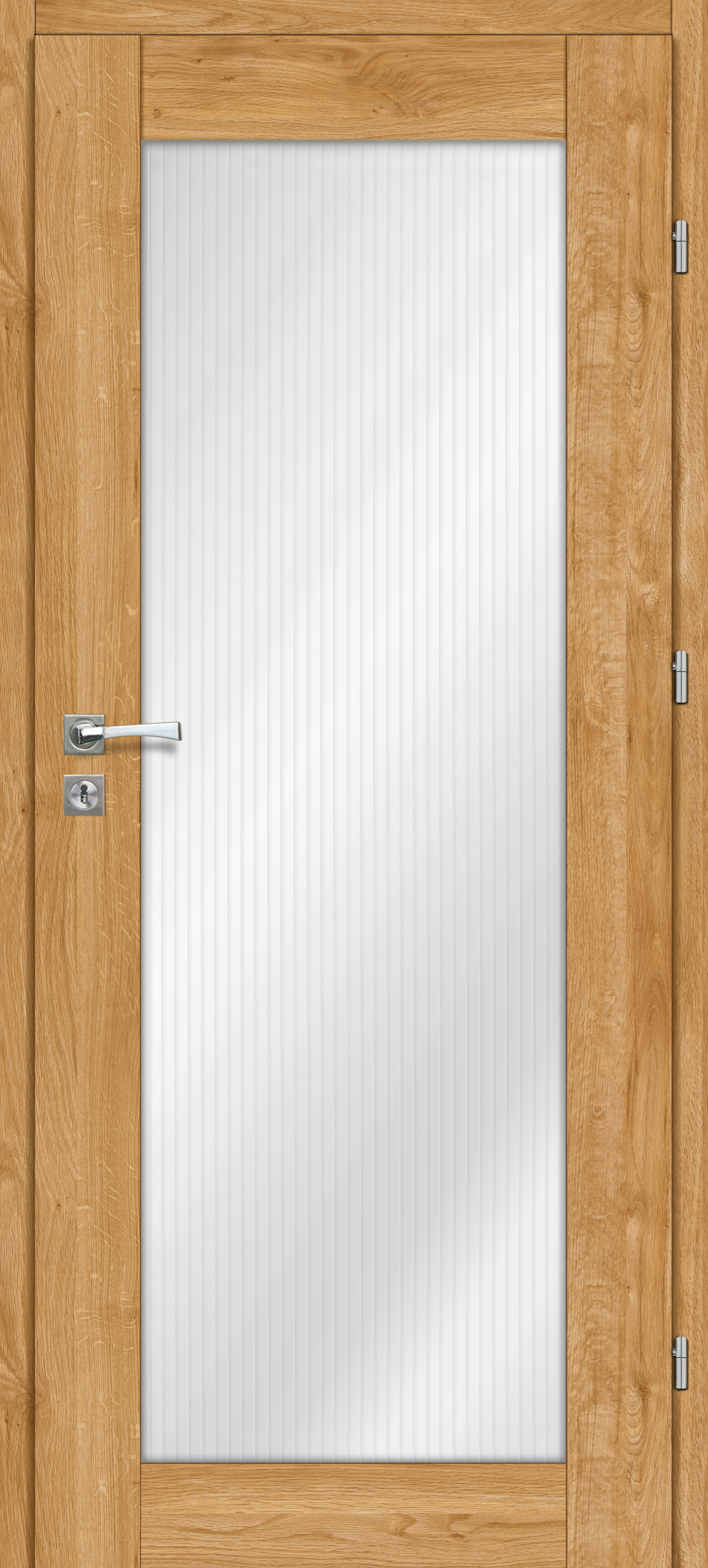 Drzwi wewnętrzne pokojowe Robuś Ryfla dąb naturalny 80 prawe Voster ...