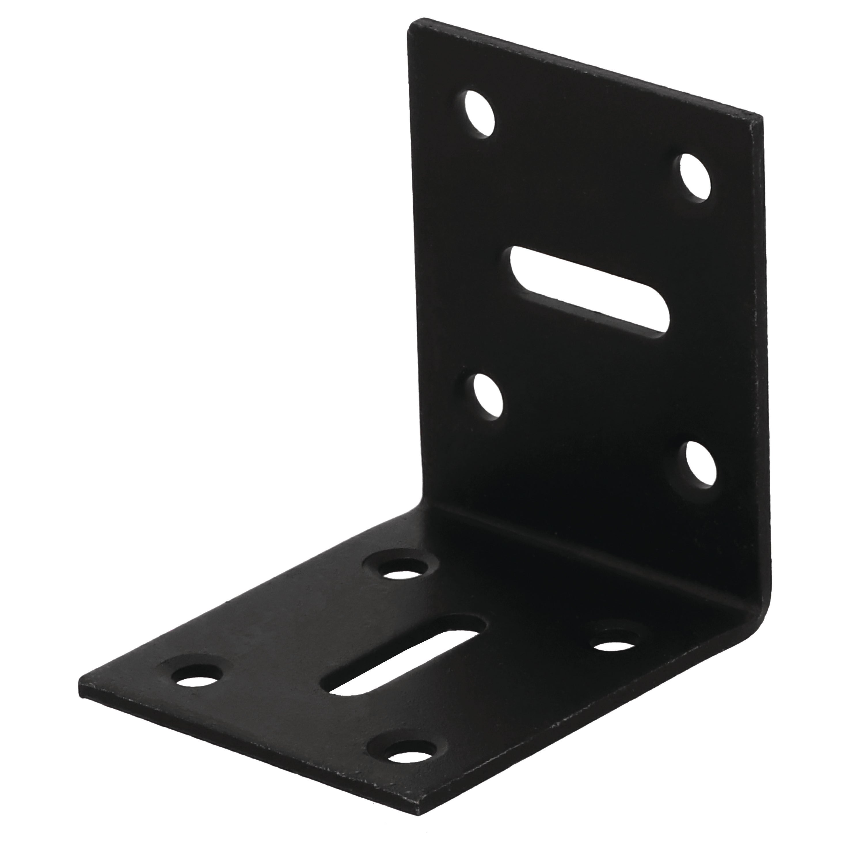 Escuadra de montaje de acero galvanizado color negro medidas 120x100mm ...