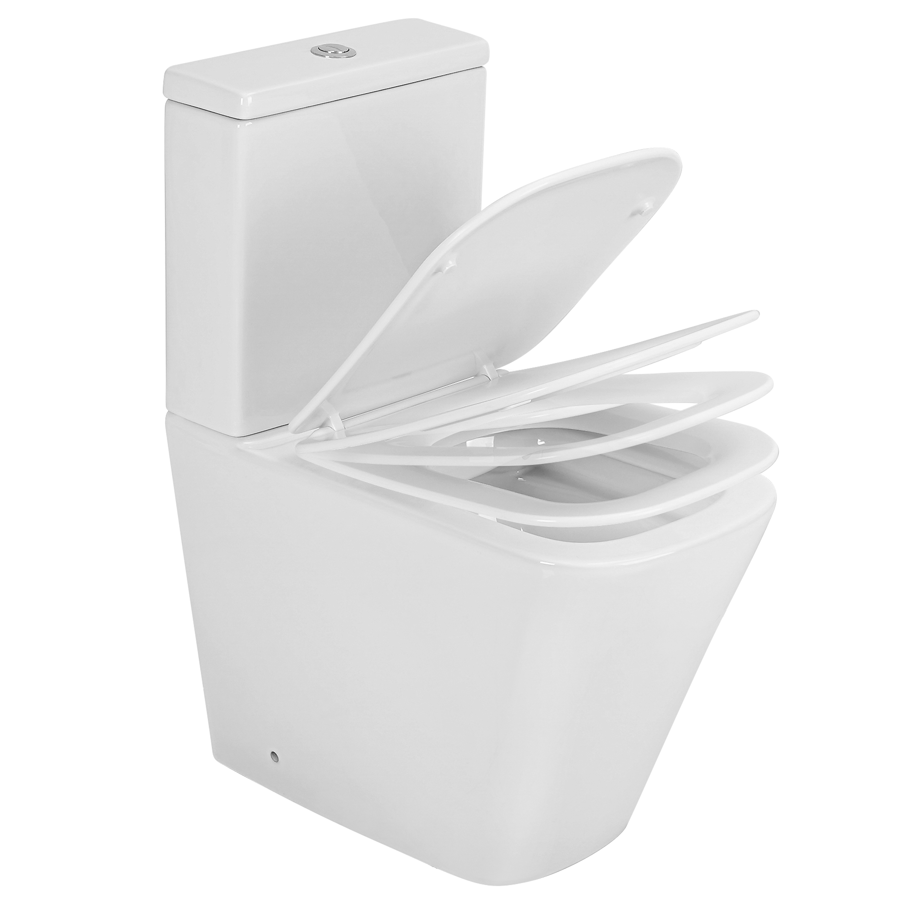 Pack WC SENSEA STUDIO con tapa amortiguada blanco | Leroy Merlin