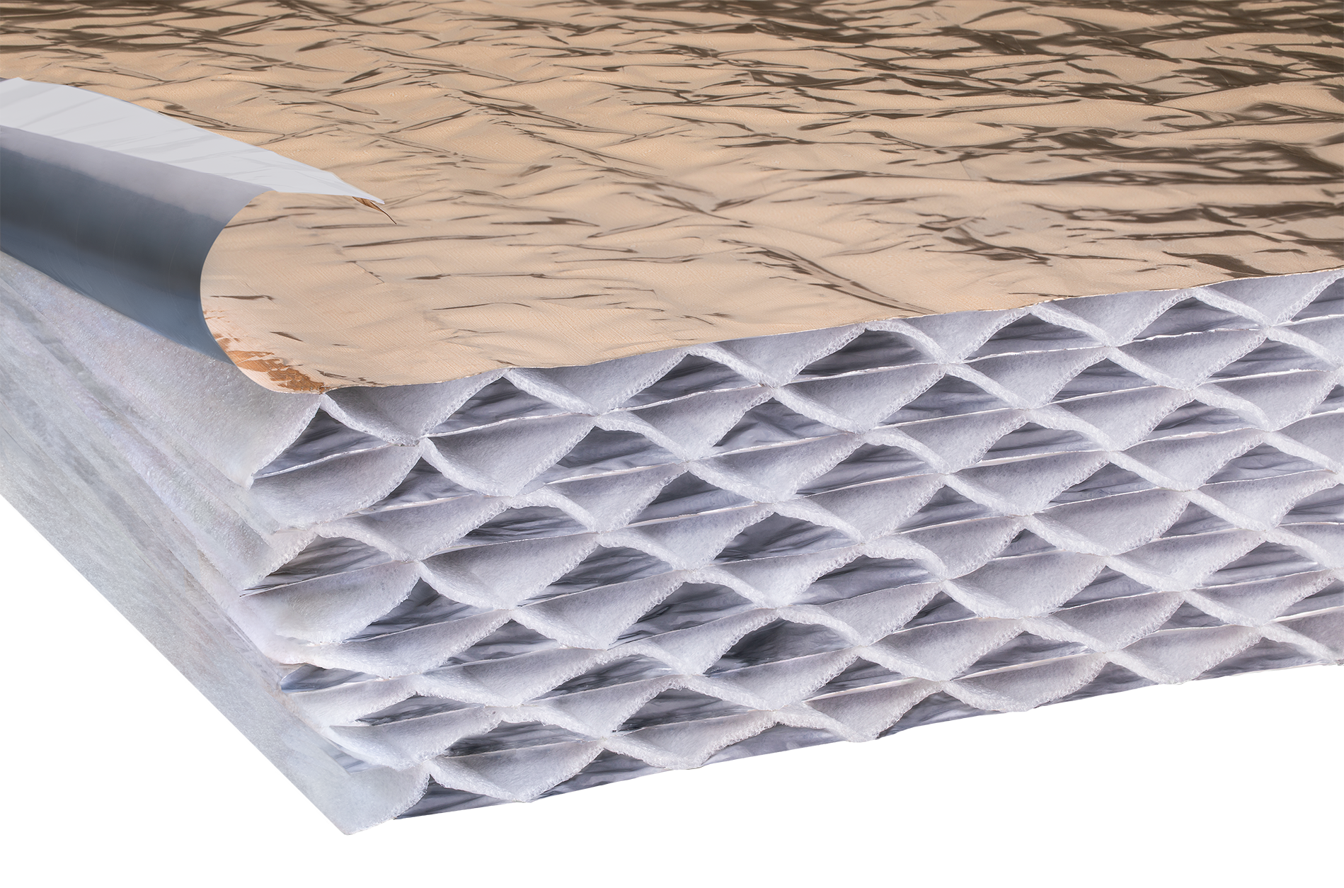 4 panneaux isolant réflecteur alvéolaire Hybris ACTIS Ep.105mm 2.7x1.2m R=4 | Leroy Merlin