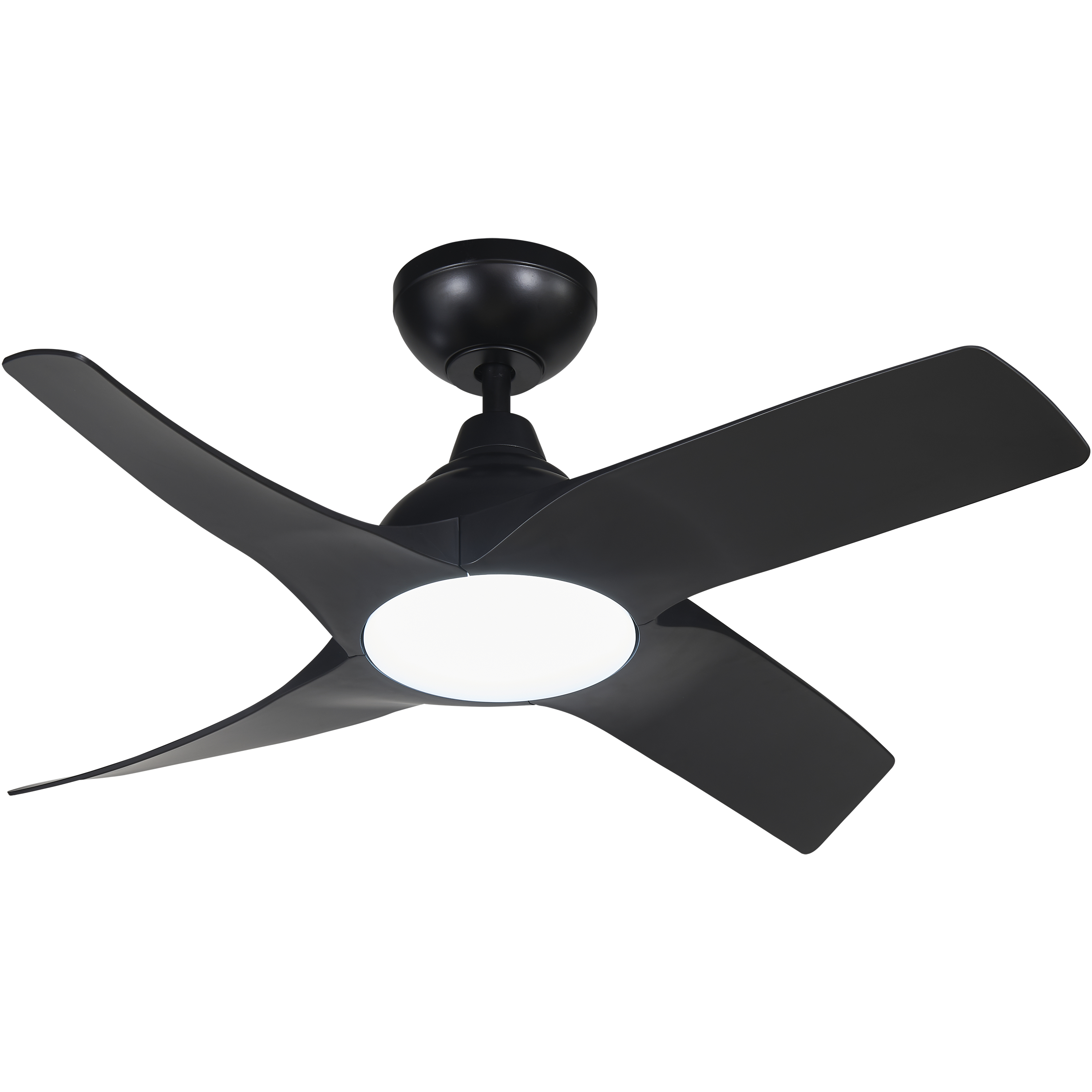 Ventilador de techo con luz motor DC INSPIRE Siroco Plus negro | Leroy ...