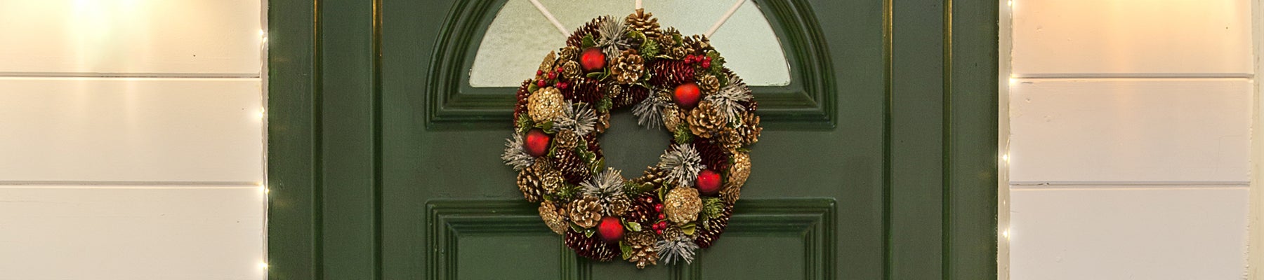 Coronas de Navidad y adornos para puertas y ventanas | Leroy Merlin