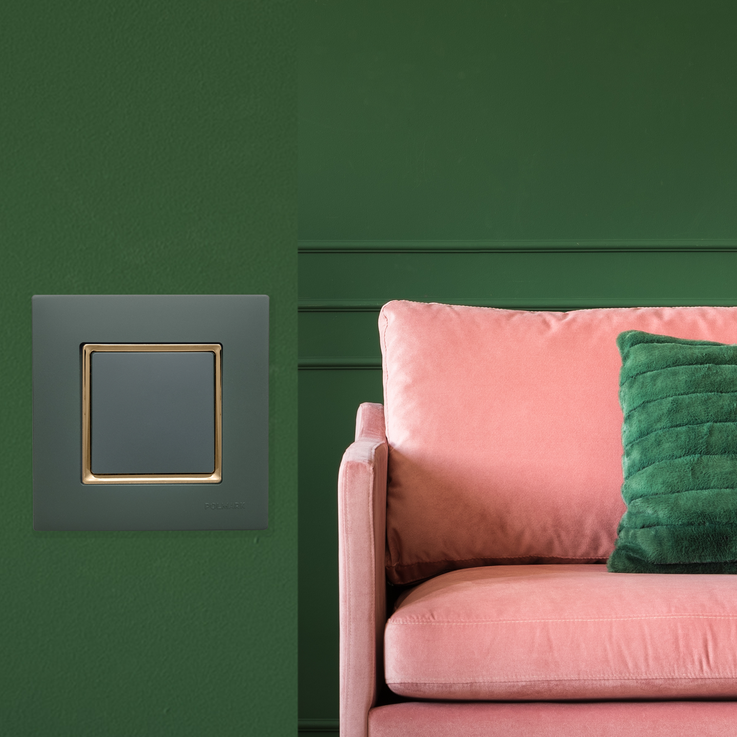 Ramka pojedyncza OZDOBNA ZŁOTA do włącznika ROSA POLMARK - Leroy Merlin