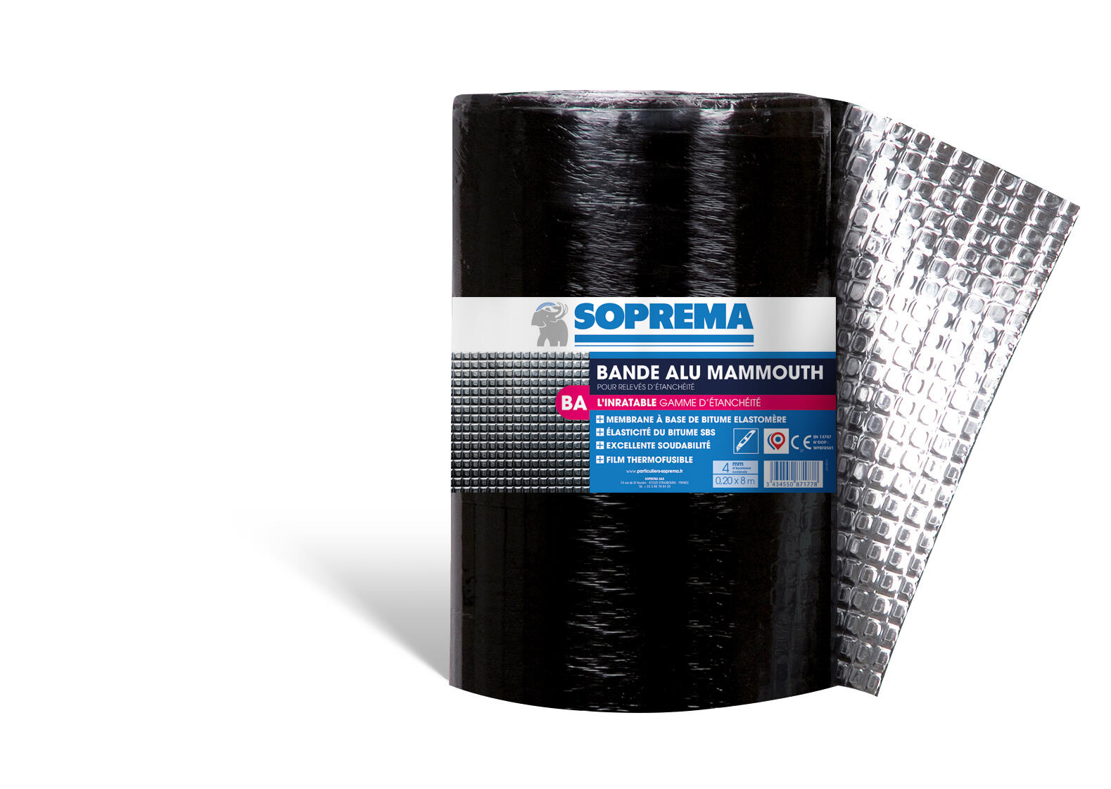 Membrane d'étanchéité pour toit plat 00115684 noir l.0.2 x L.8 m ...