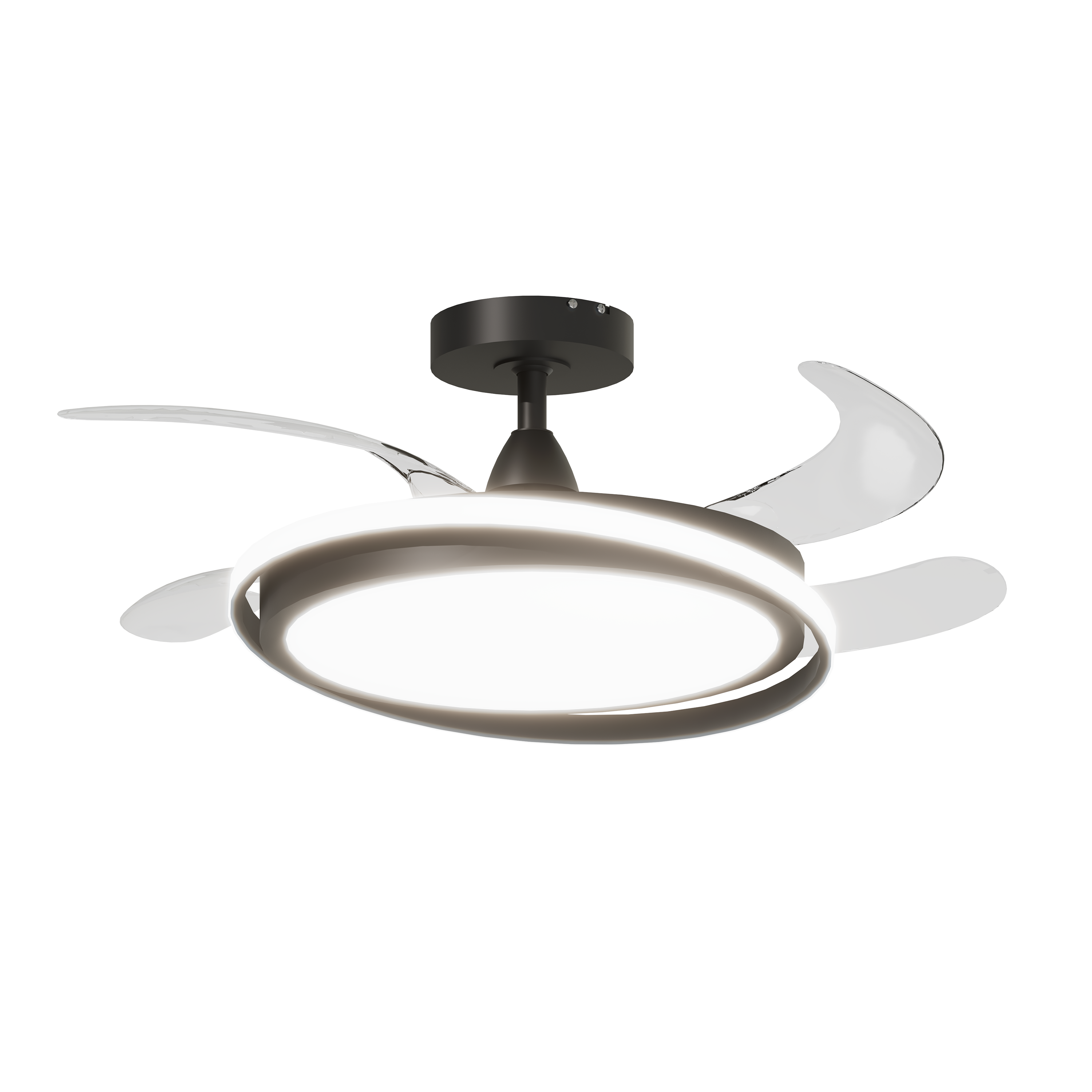 Ventilador de techo con luz retráctil silencioso DC con mando Rosak ...