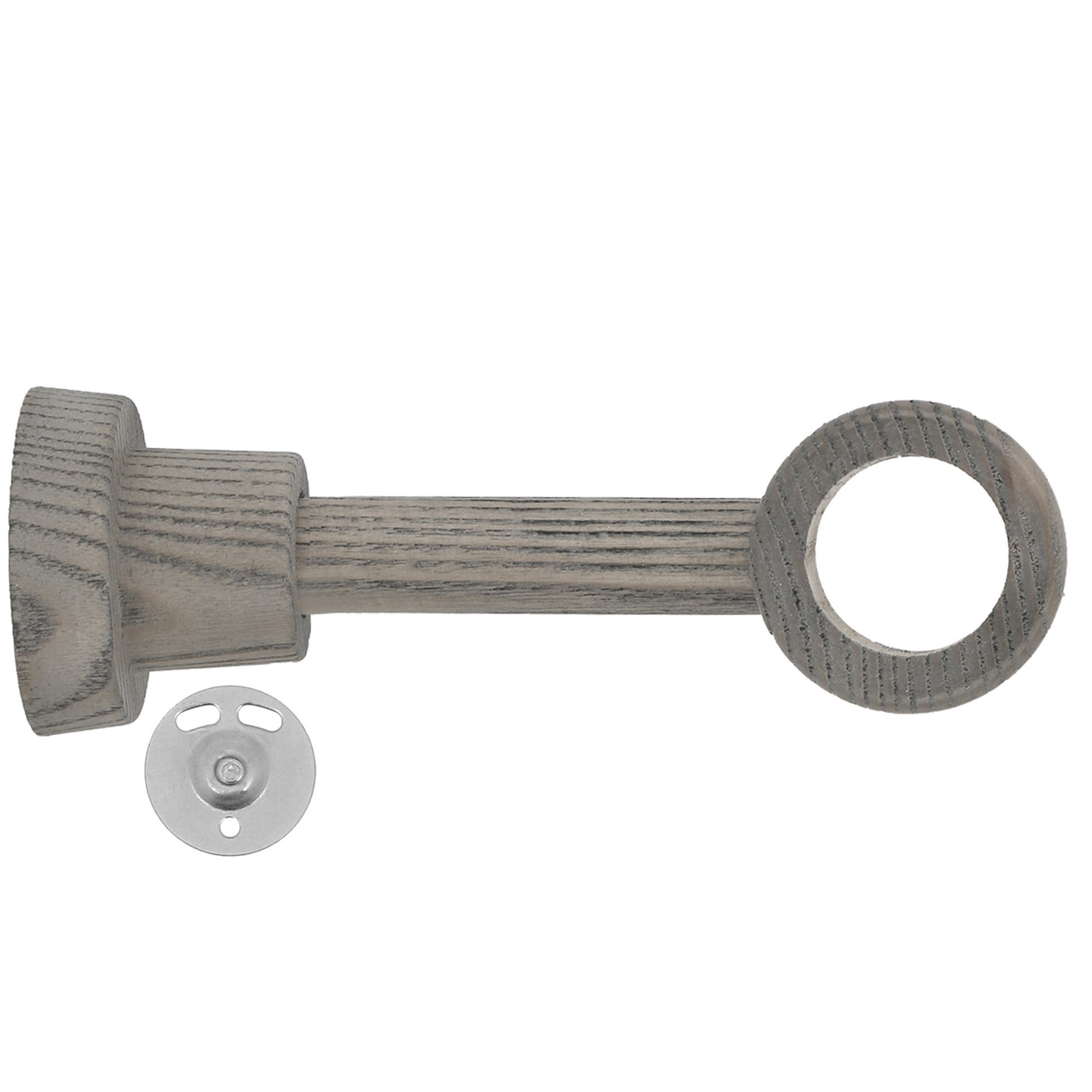 1 support mural tringle à rideau Bohème, 28 mm marron mat MOBOIS ...