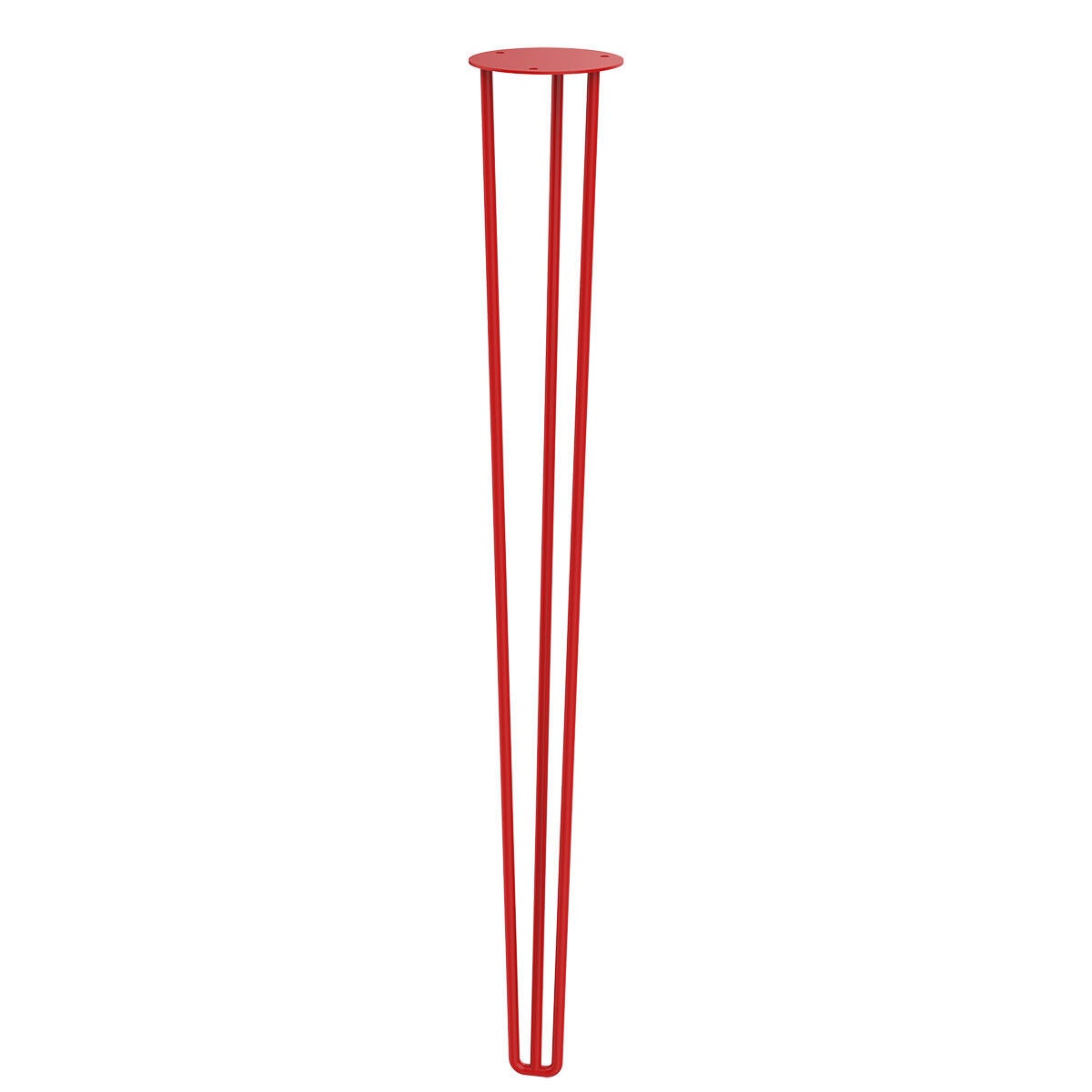 Gamba per mobili STEELMI PIN in acciaio rosso opaco P 10 x H 71 cm ...