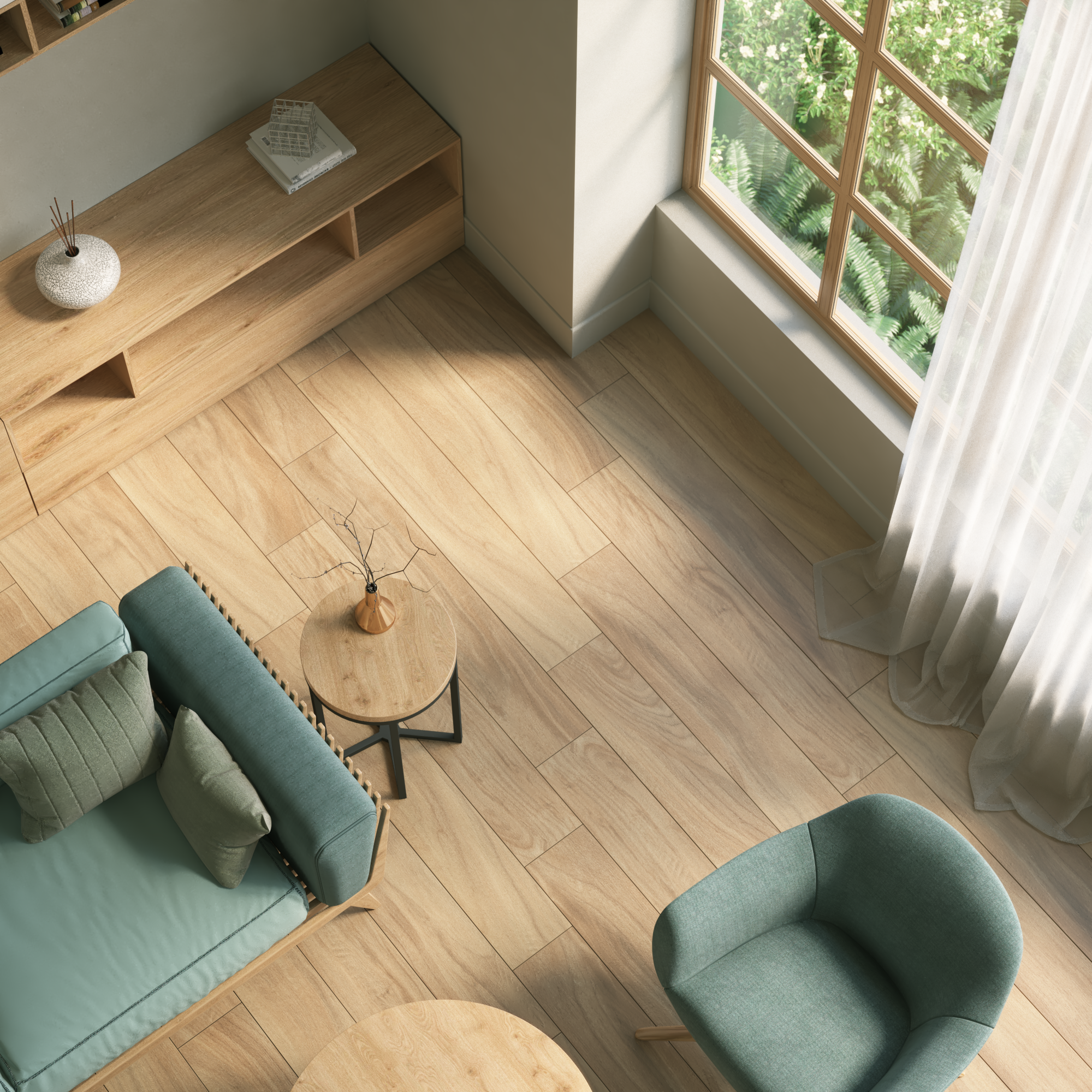 Carrelage sol intérieur / mur intérieur effet bois olive wood Olive ...