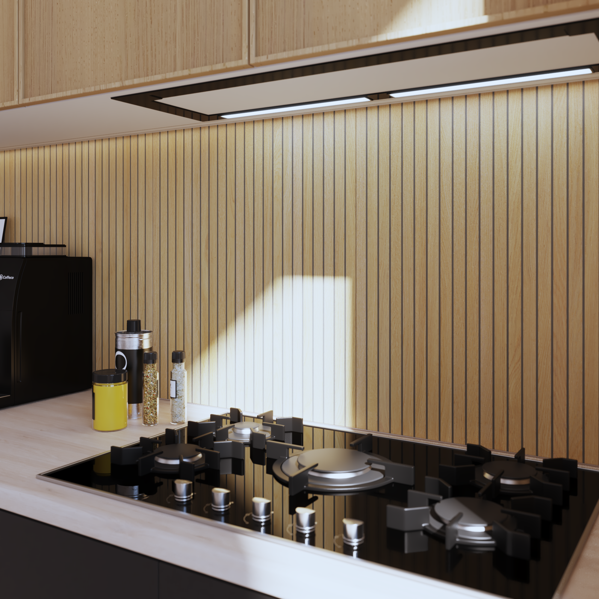 Carrelage mur intérieur effet strié bois beige Ipala l.59.6 x L.119.4 ...