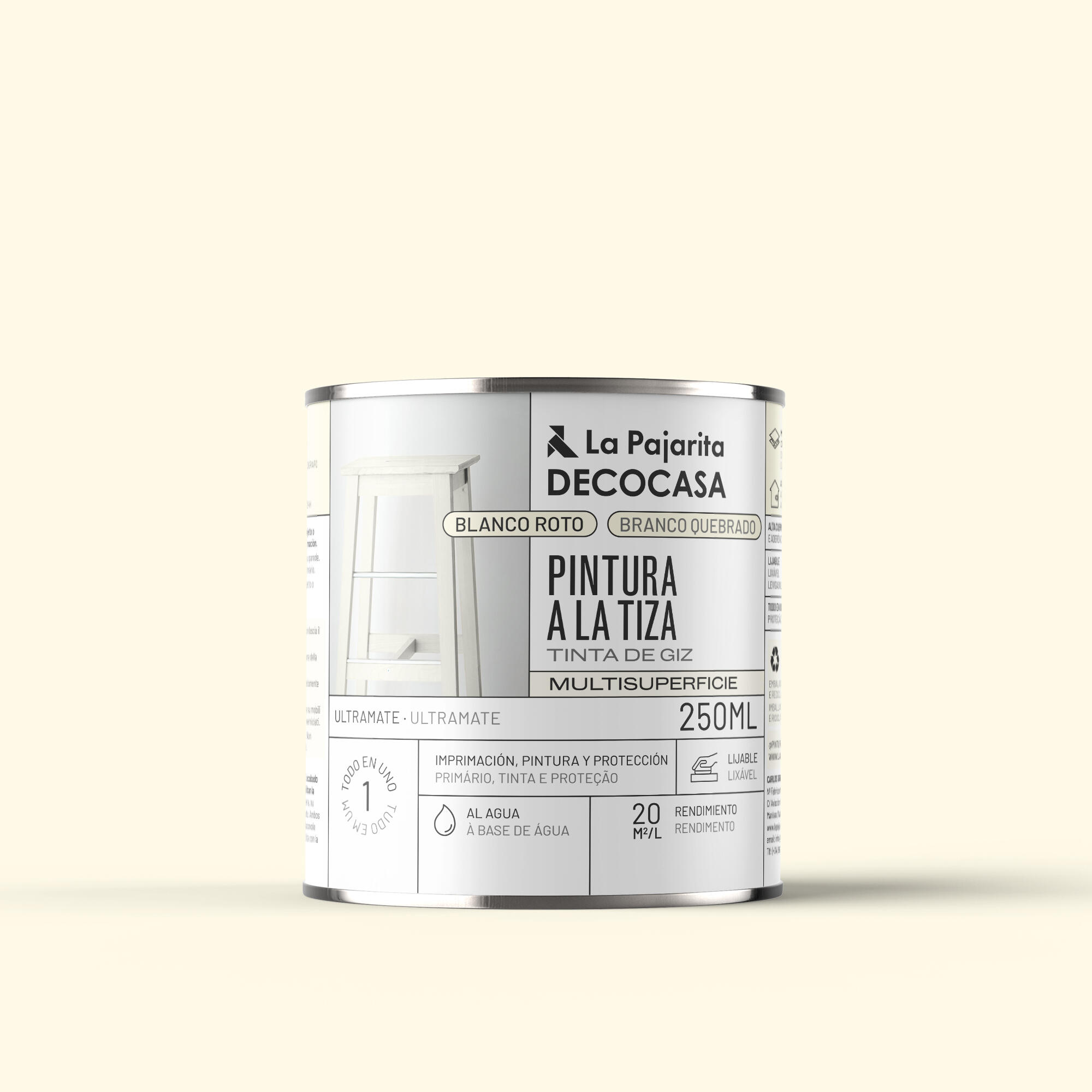 Pintura a la tiza LA PAJARITA 250ml blanco | Leroy Merlin