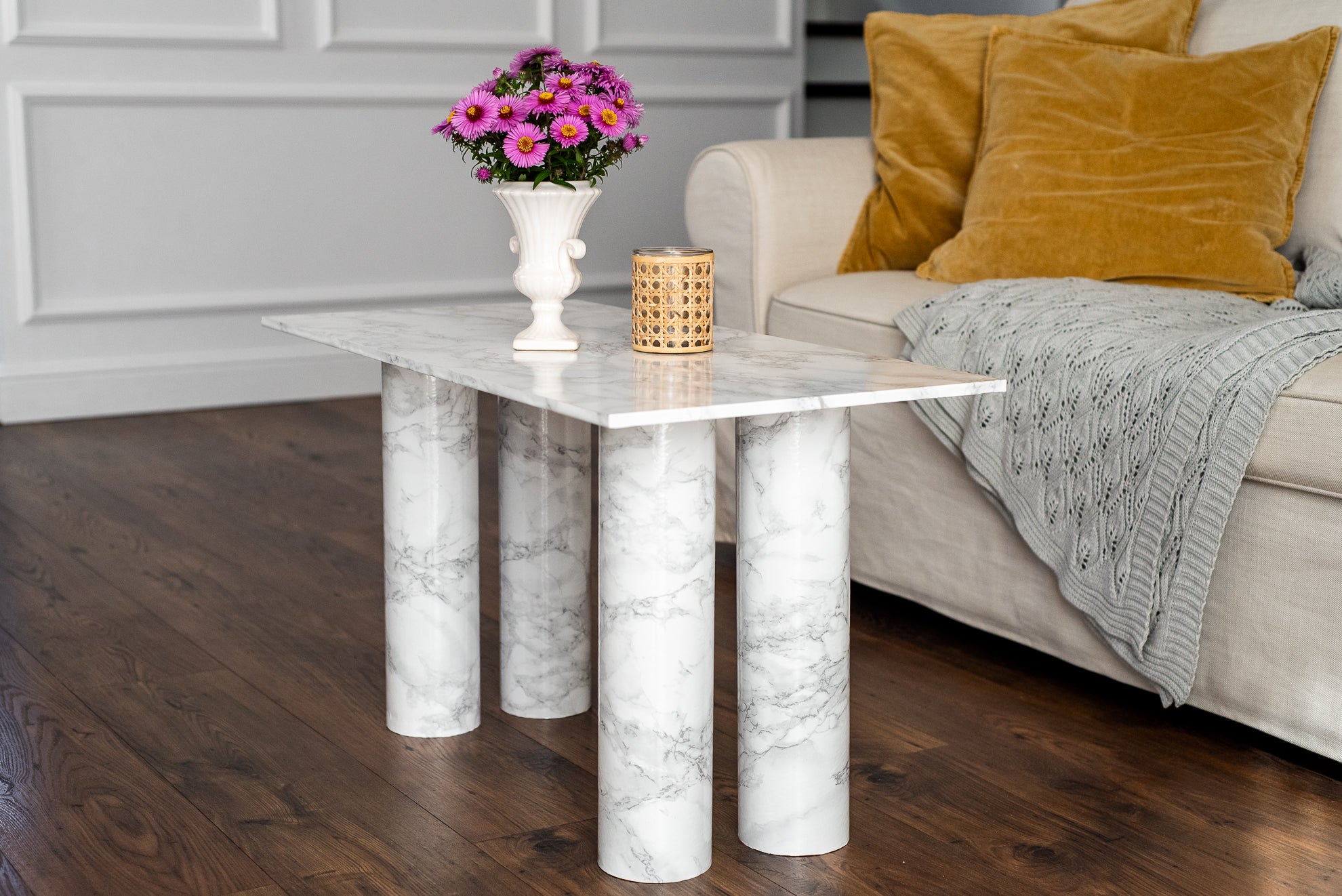 Stolik kawowy imitacja marmuru – DIY - Leroy Merlin